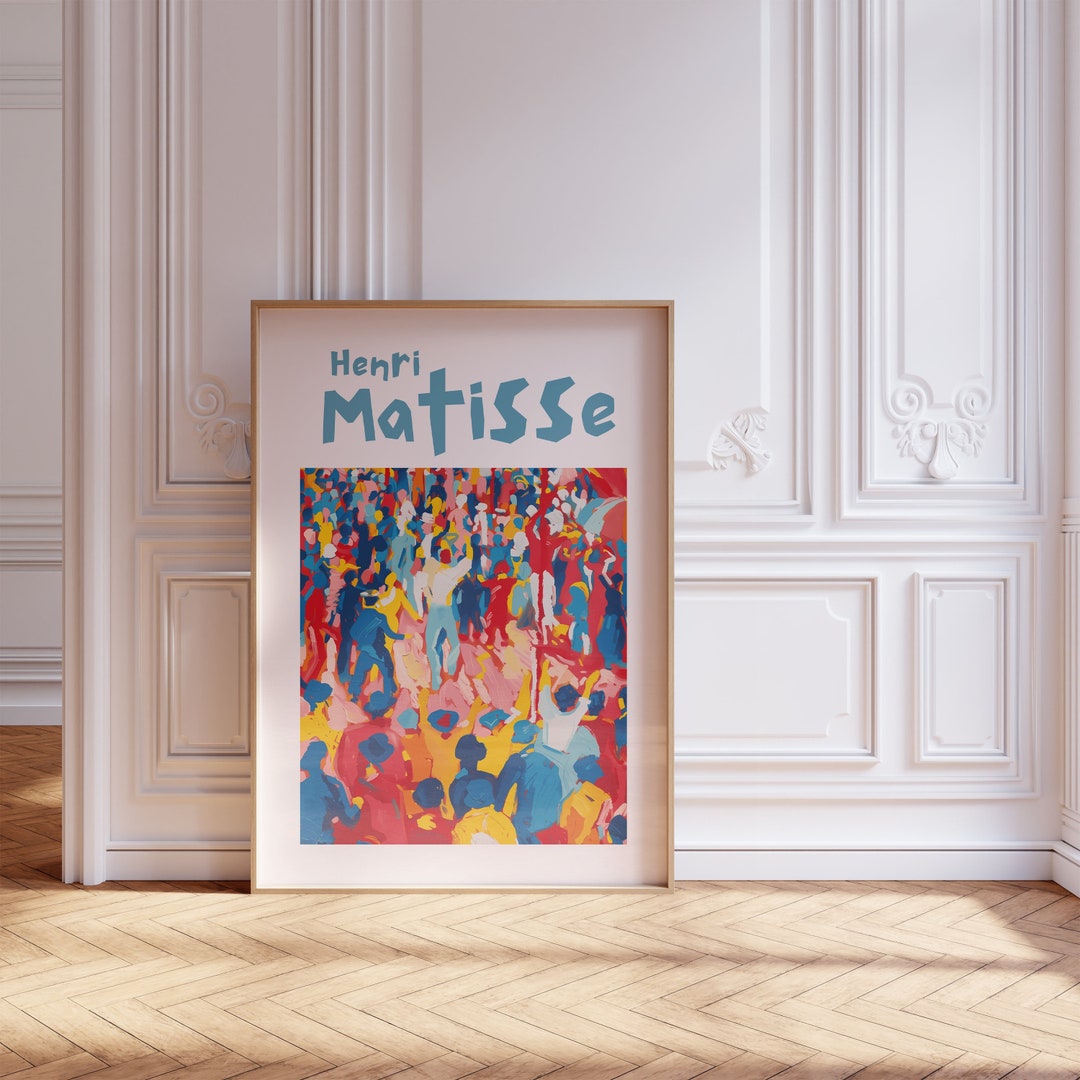 Henri Matisse Inspired Print With Frame, Artful Matisse Framed Poster ...