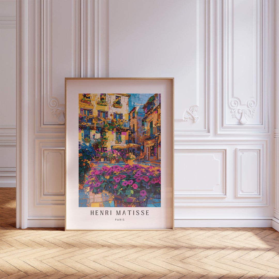 Henri Matisse Inspired Print With Frame, Artful Matisse Framed Poster ...