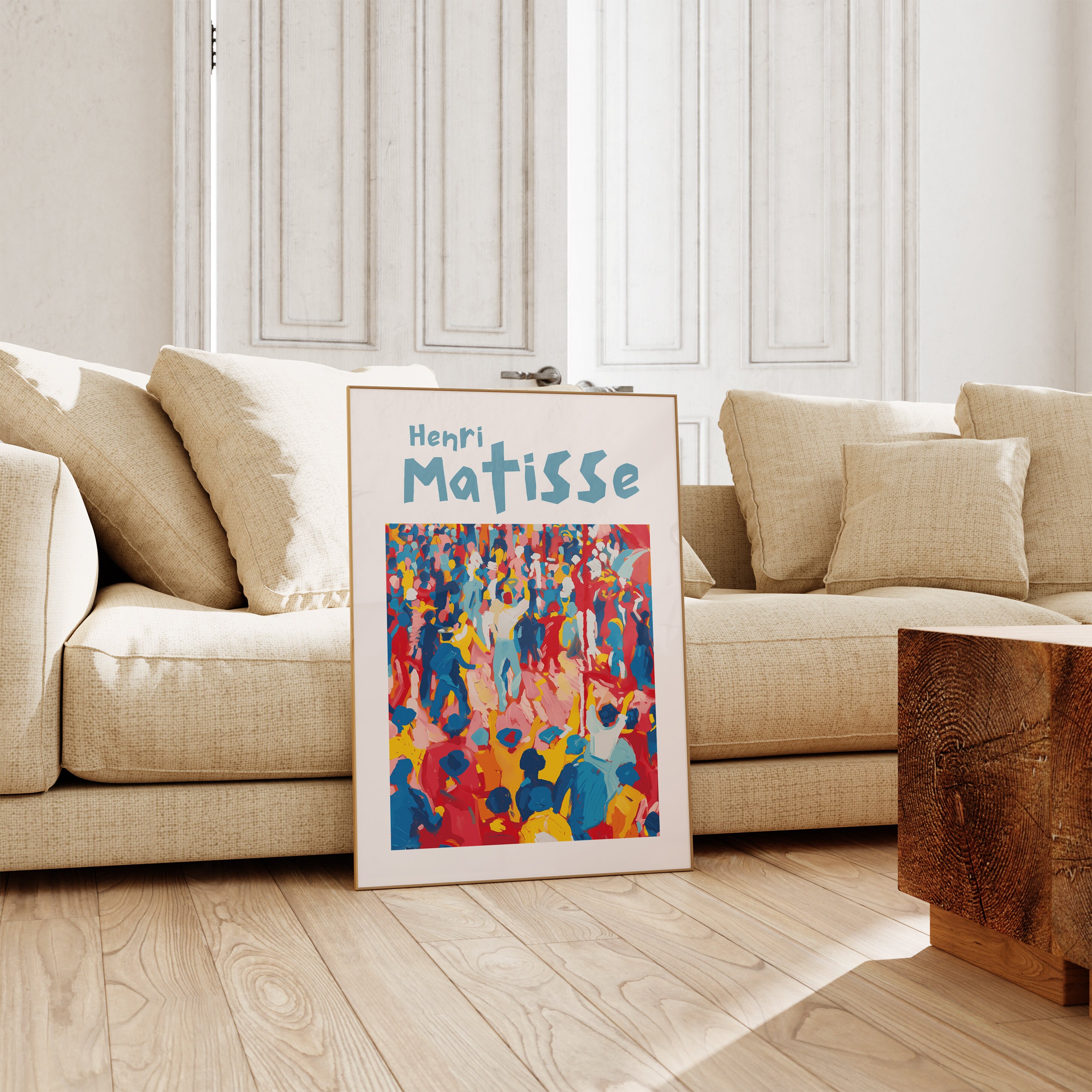 Henri Matisse Inspired Print With Frame, Artful Matisse Framed Poster ...