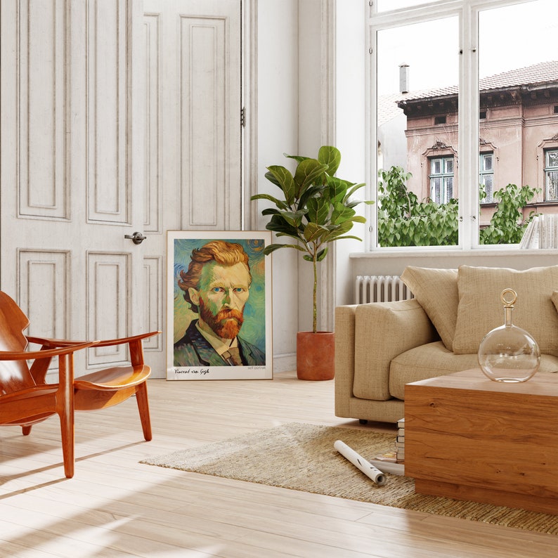 Vincent Van Gogh Poster - Modern Exhibition Wall Art, Van Gogh Print as ...