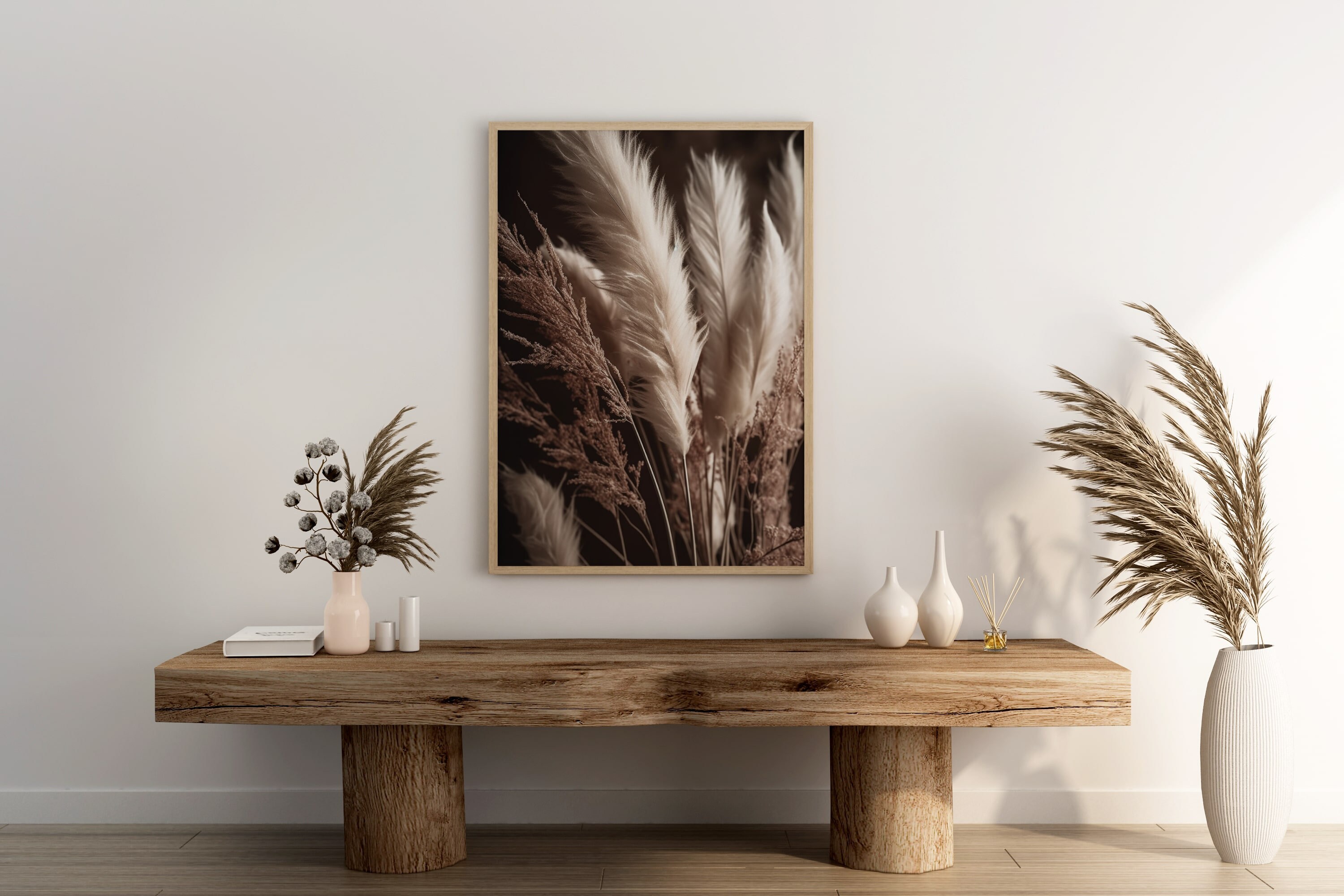 Pampas Grass Poster Posters Minimalist Aesthetic Poster - Etsy