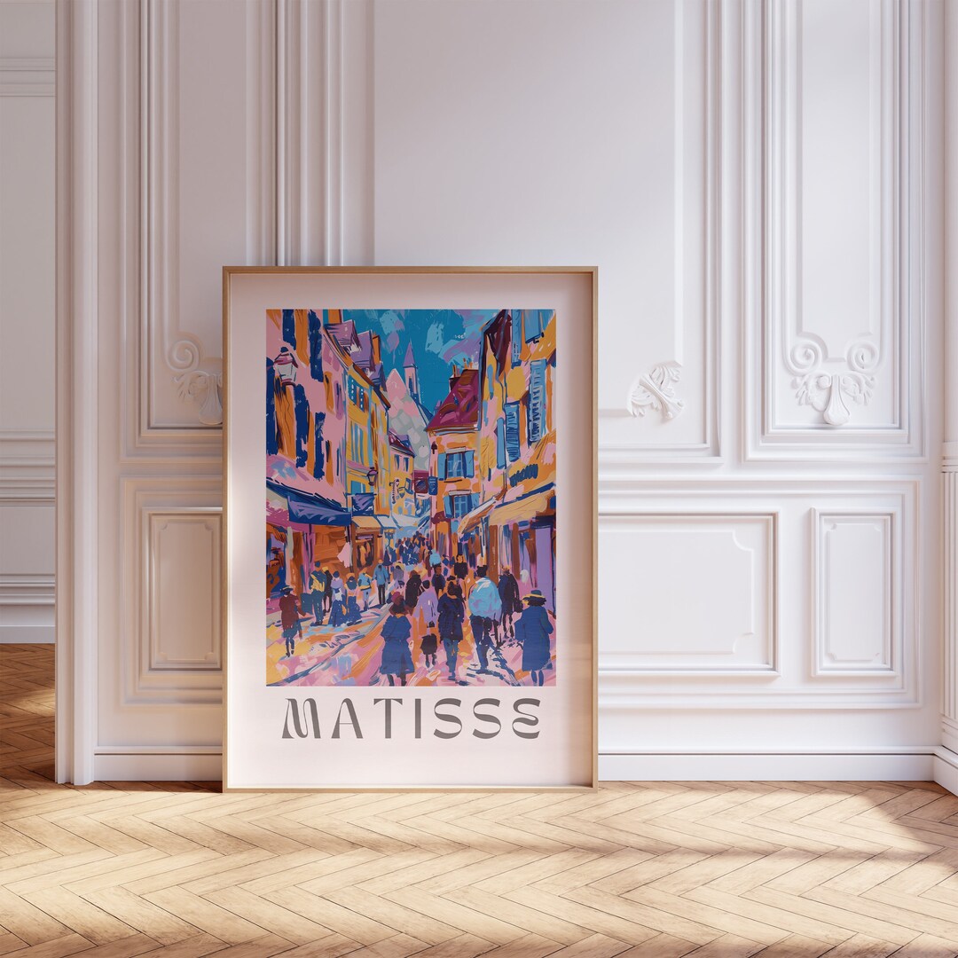 Henri Matisse Inspired Print With Frame, Artful Matisse Framed Poster ...