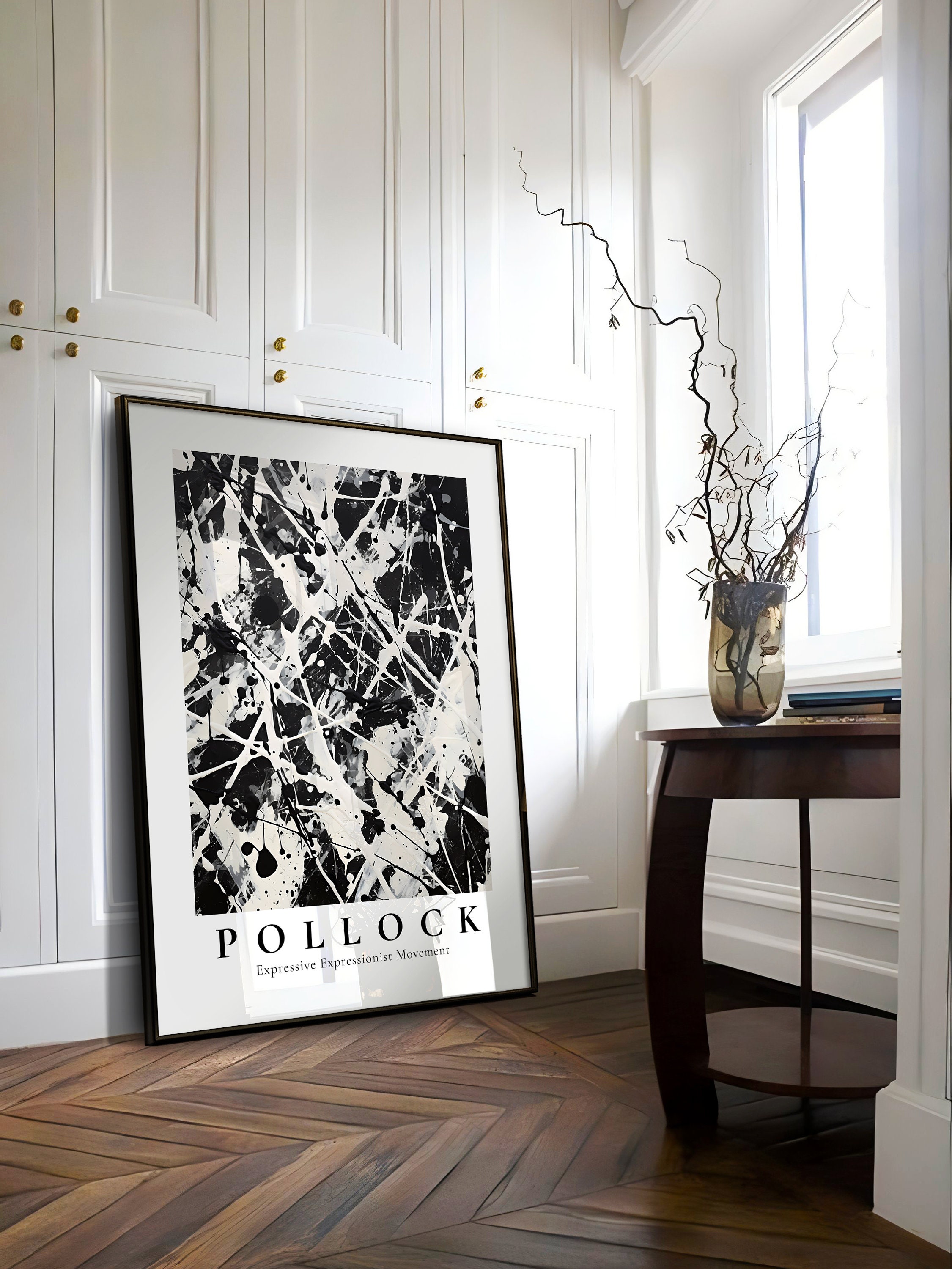 Jackson Pollock Poster Modern Abstract Wall Art Trendy - Etsy