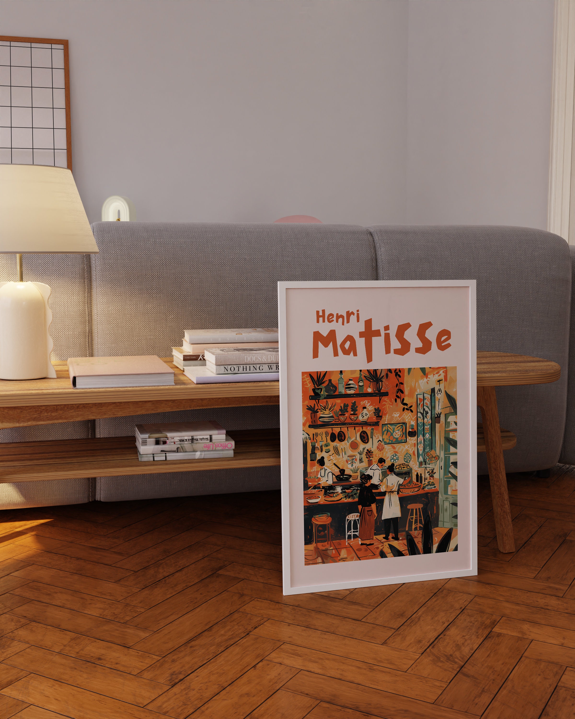 Henri Matisse Inspired Print With Frame, Matisse Art Print Livingroom ...