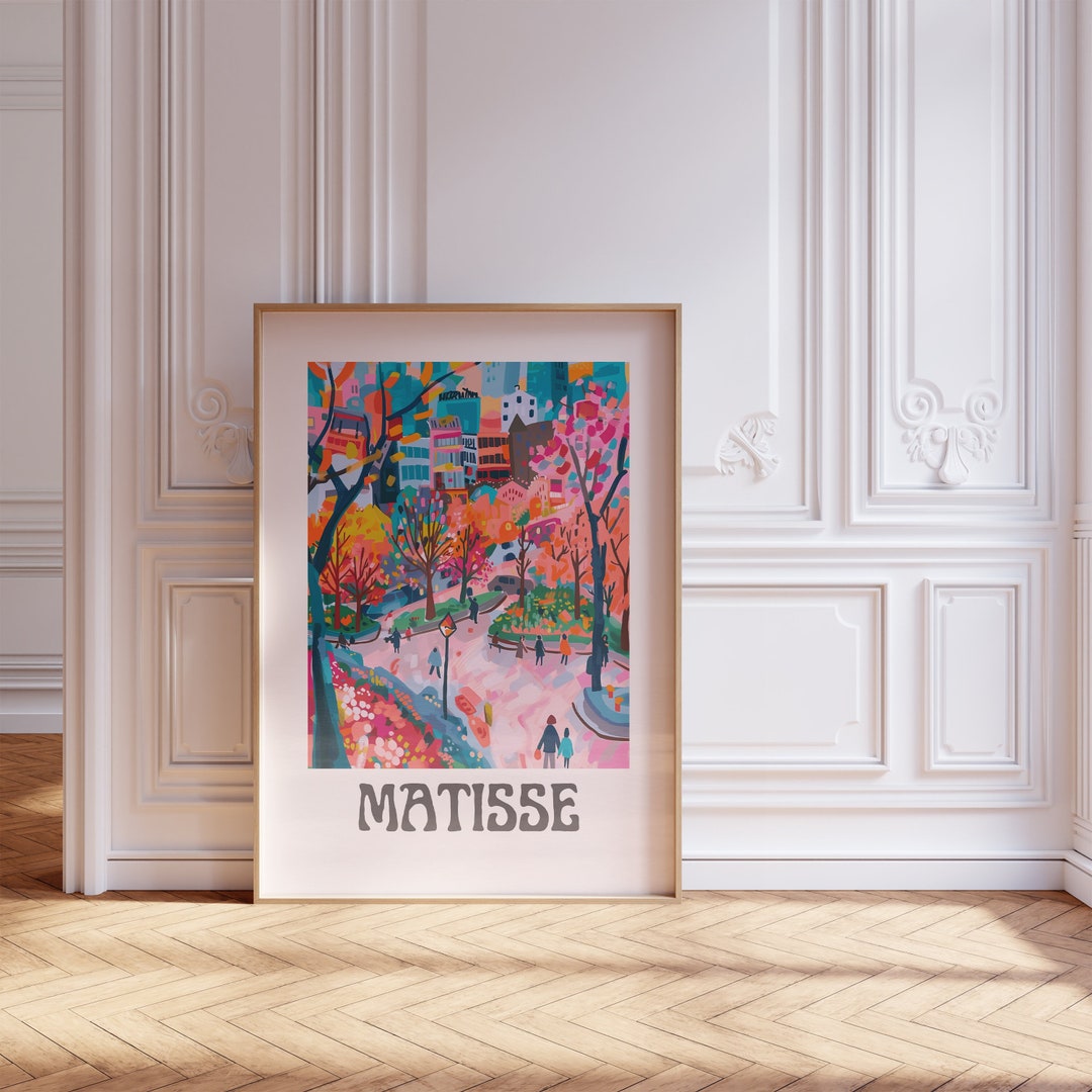 Henri Matisse Inspired Print With Frame, Matisse Art Print Livingroom ...