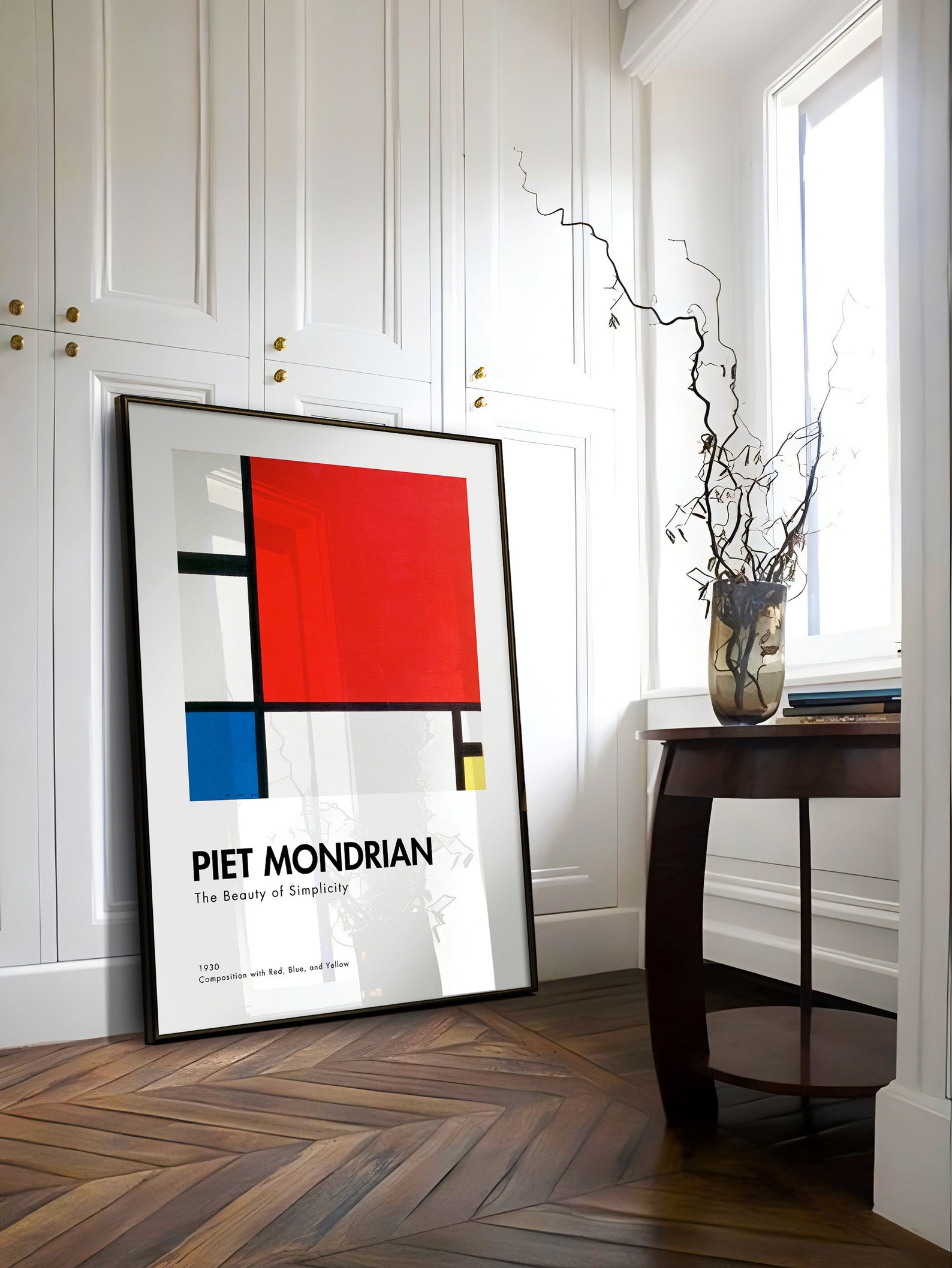 Piet Mondrian Bauhaus Poster - Abstract Bauhaus Mondrian Print | Mid ...