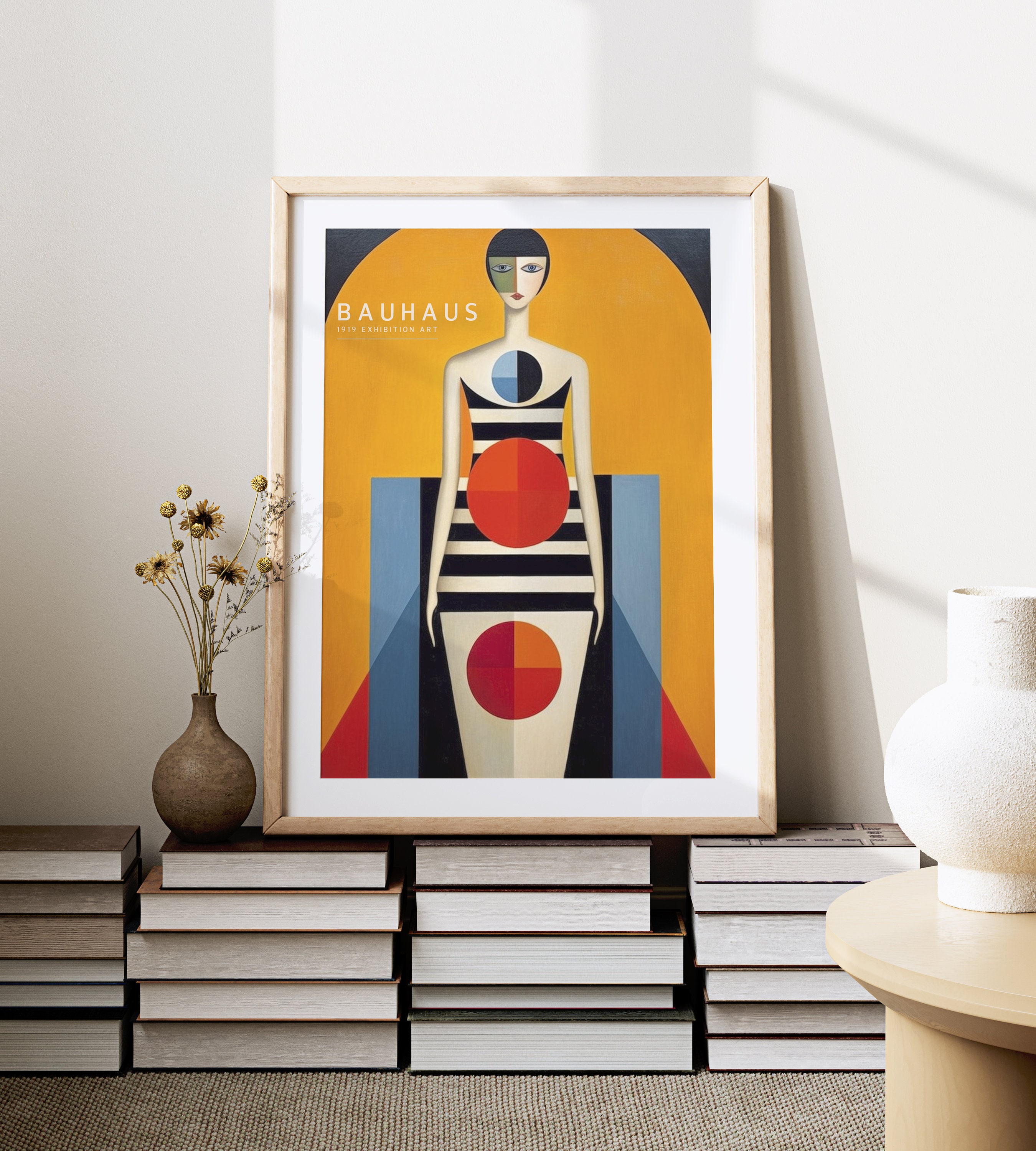 PICA Bauhaus Poster - Abstract Bauhaus Print | Mid Century Modern ...
