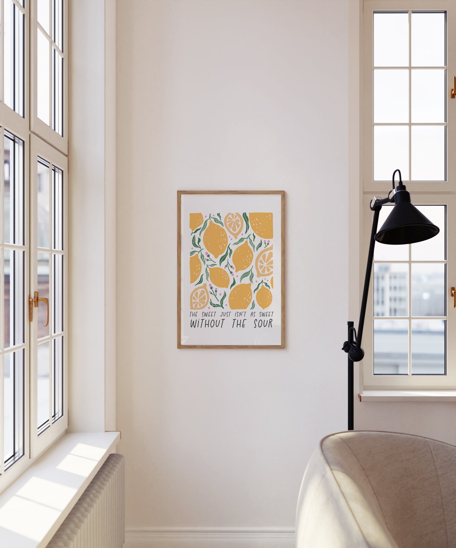 Lemon Inspirational Quote Wall Art - 'sweet Isn't Sweet Without Sour ...
