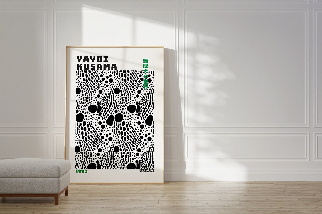 Yayoi Kusama Poster - Abstract Yayoi Kusama Print as Japanese Wall Art ...