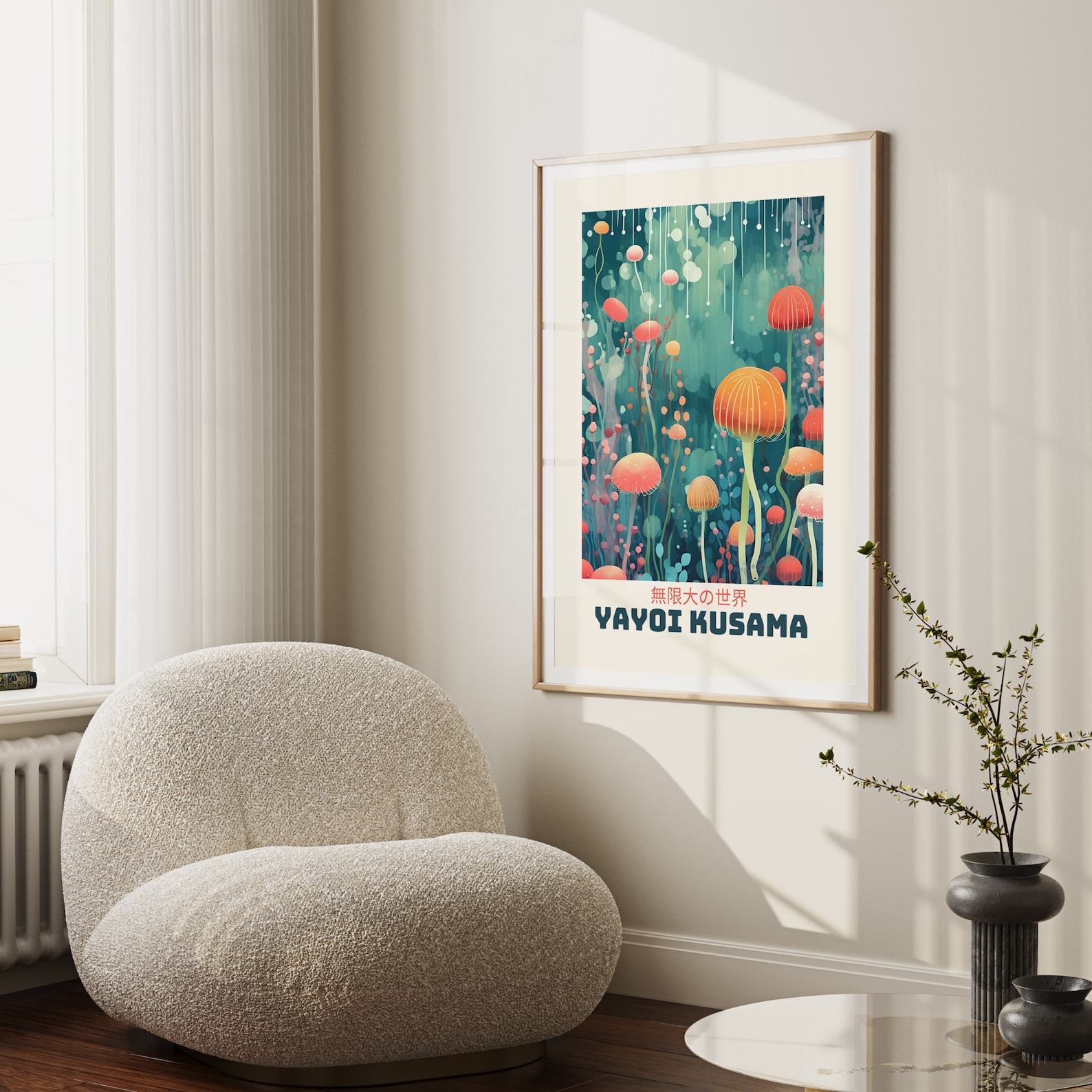 Yayoi Kusama Poster Abstract Yayoi Kusama Print Japandi - Etsy