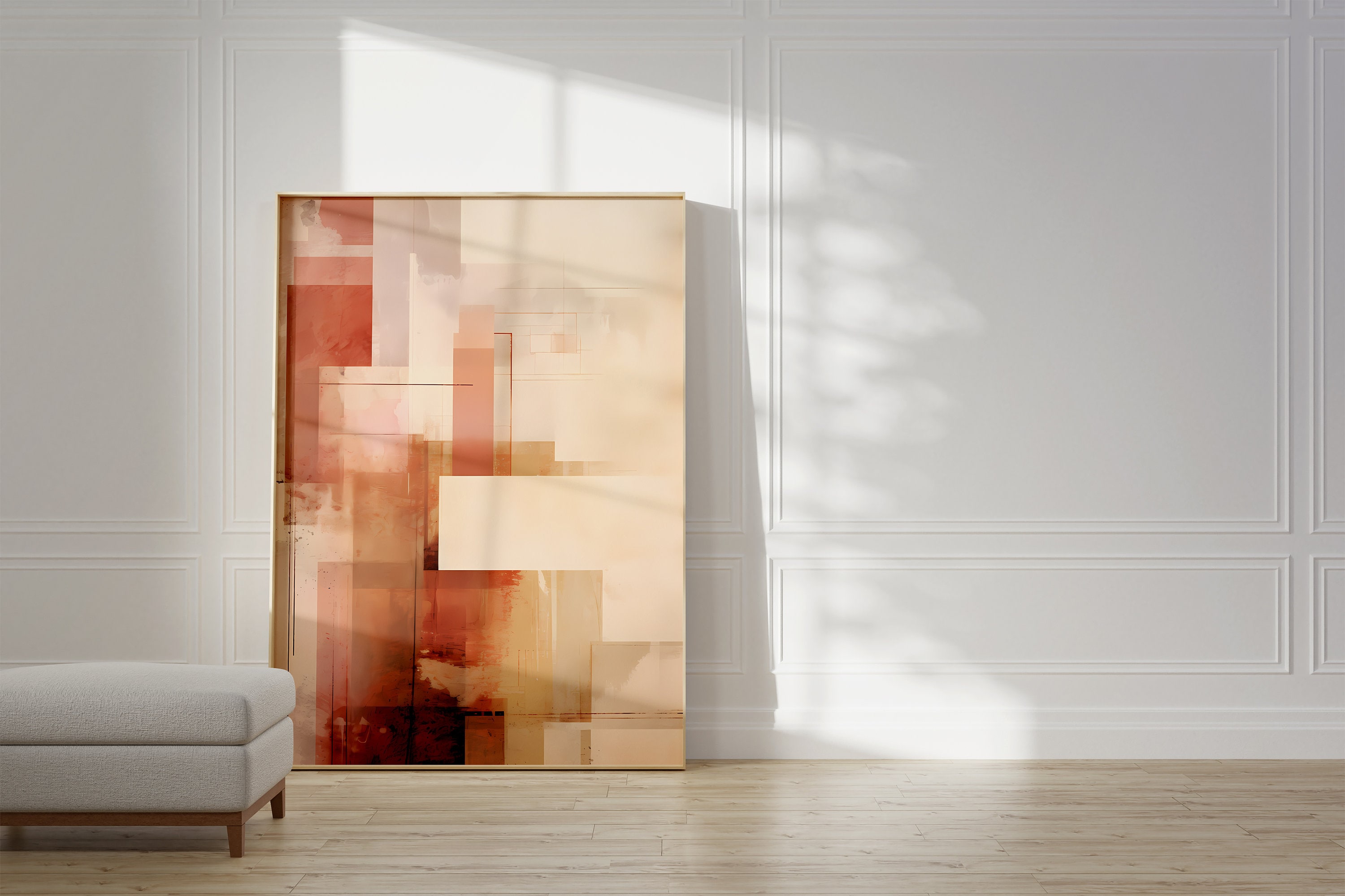 Set of 3 Abstract Wall Prints, Colorful Wall Art Set, Geometric Gallery ...