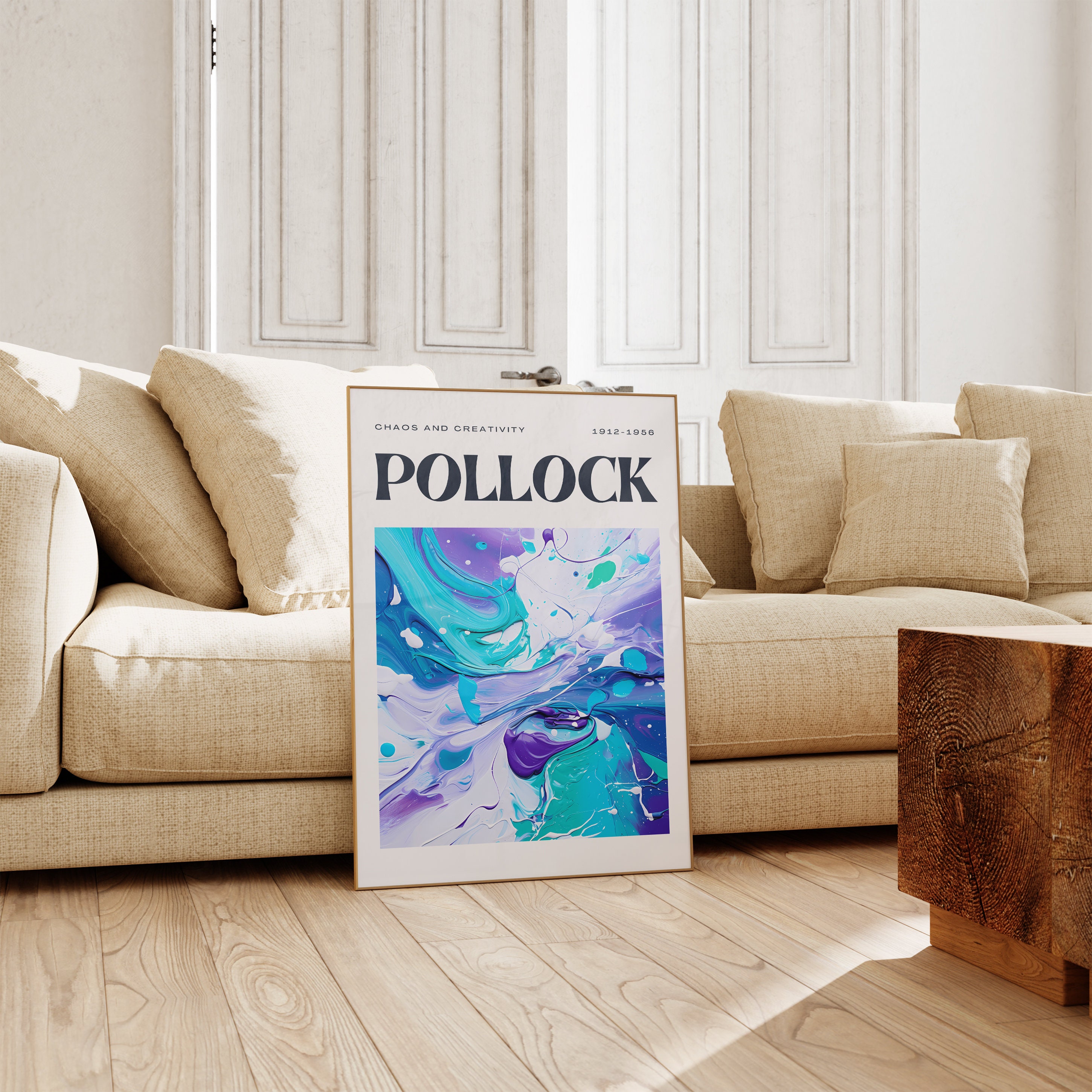 Jackson Pollock Poster - Trendy Wall Art, Modern Colorful Wall Art ...
