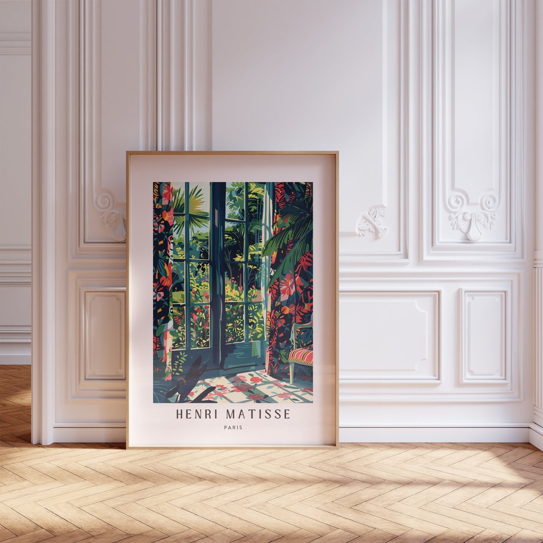 Henri Matisse Inspired Print With Frame, Artful Matisse Framed Poster ...