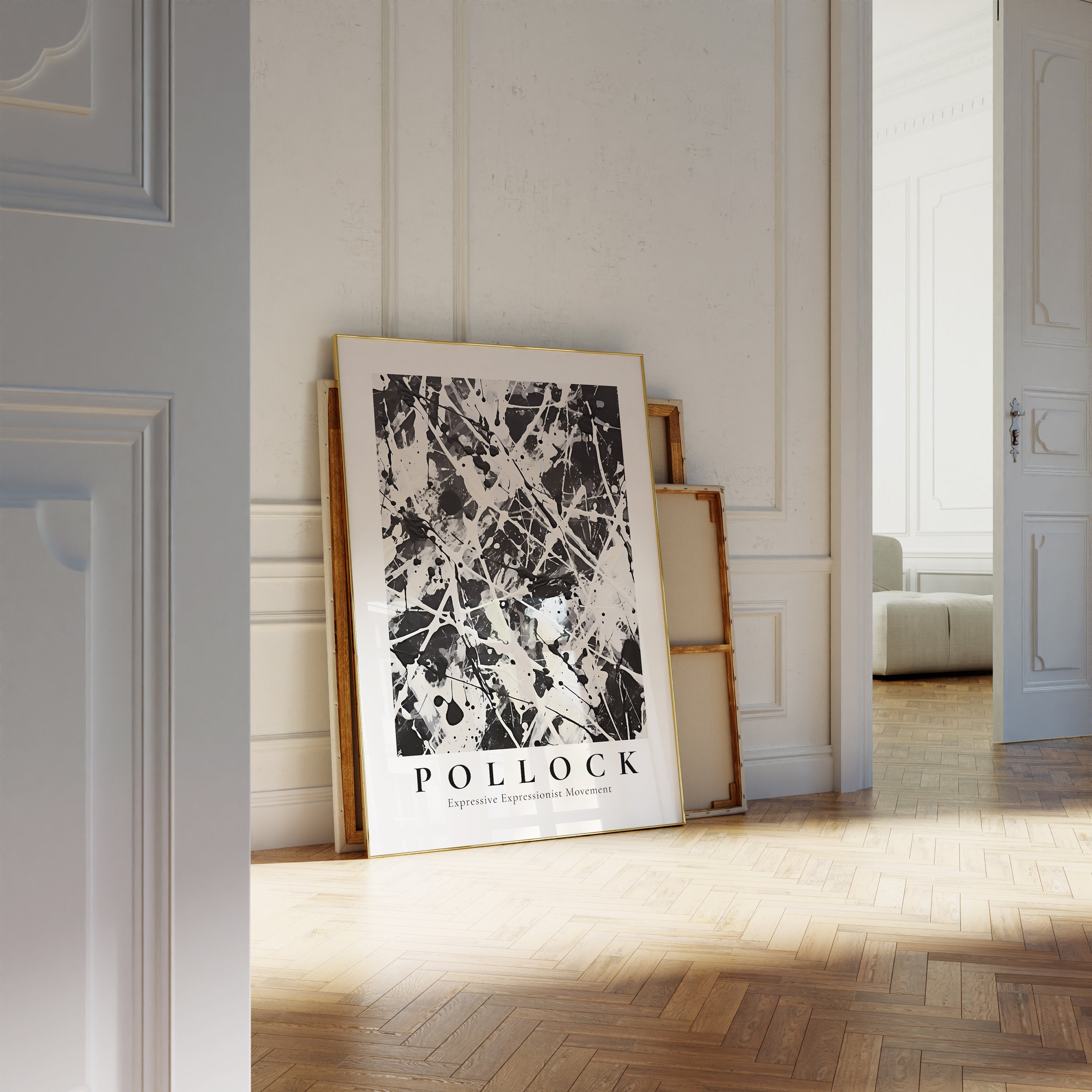 Jackson Pollock Poster Modern Abstract Wall Art Trendy - Etsy
