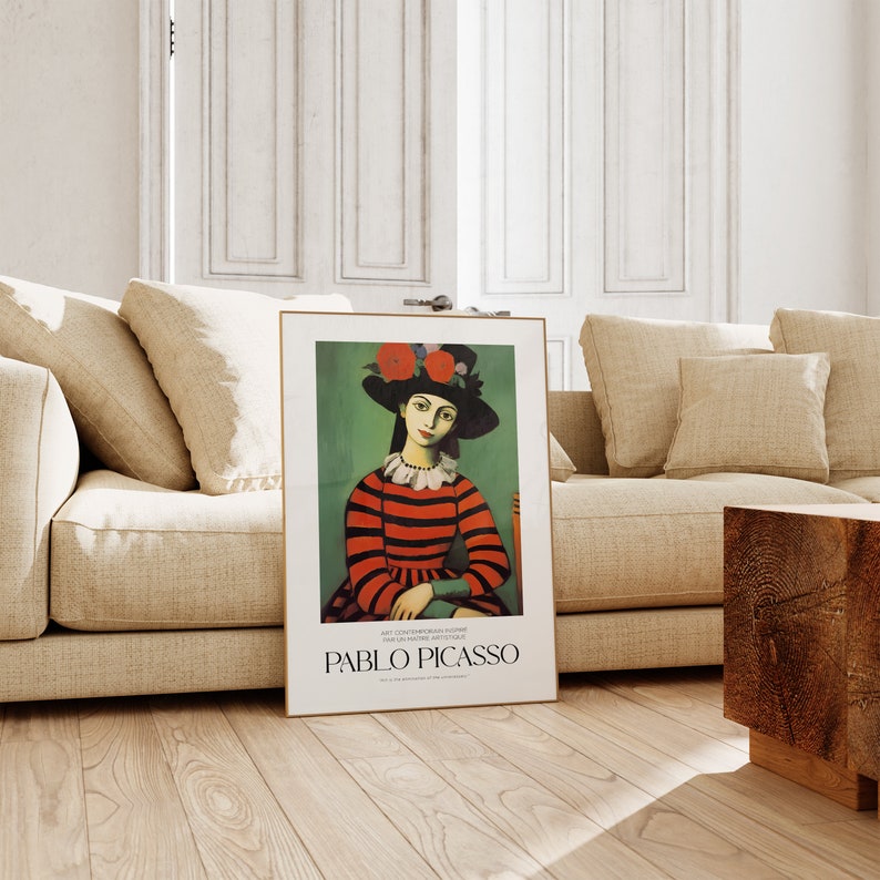 Pablo Picasso Poster, Abstract Vintage Art Print, Minimalist Gift Idea ...