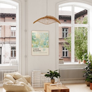 Yayoi Kusama Print - Japanese Wall Art - Home Wall Decor as Abstract ...