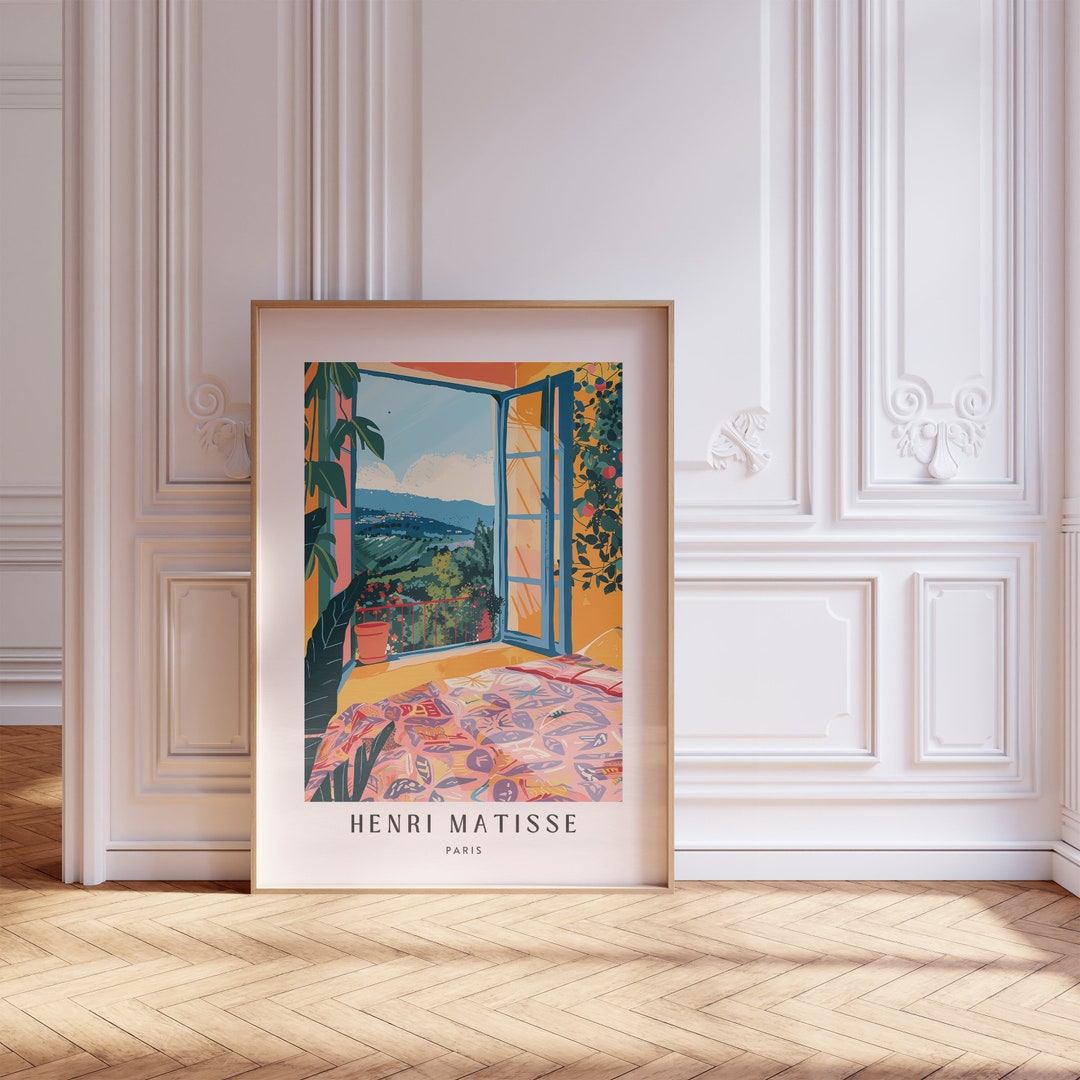 Henri Matisse Inspired Print With Frame, Artful Matisse Framed Poster ...