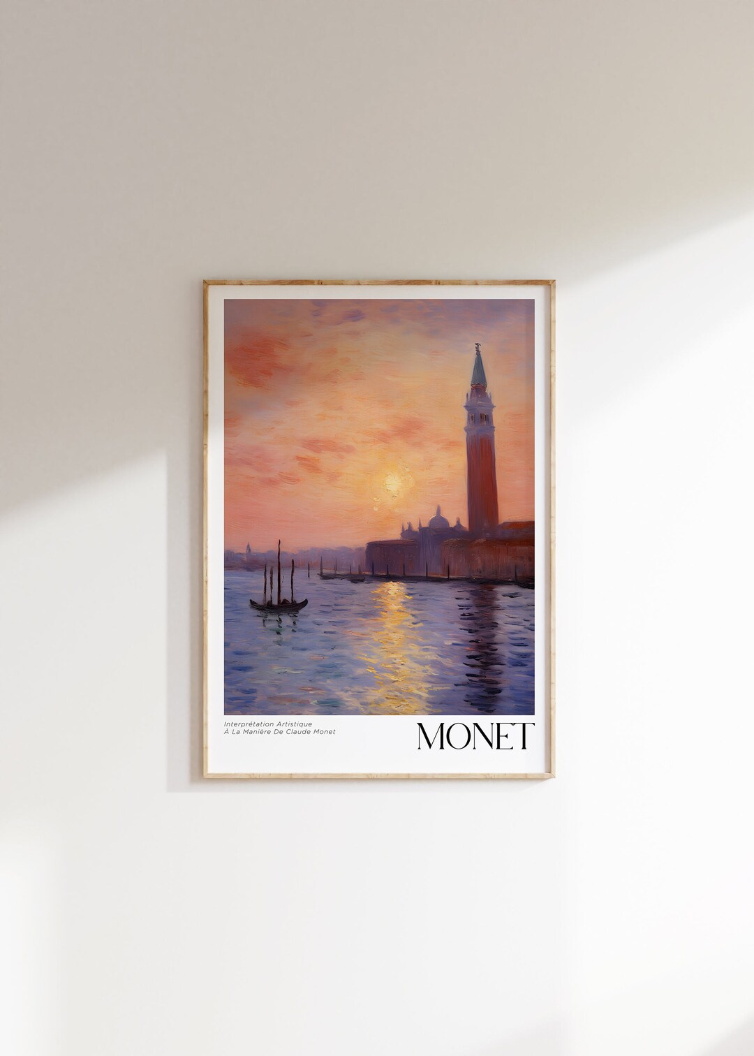 Claude Monet Poster - Mid Century Modern Wall Art for Aesthetic Room ...