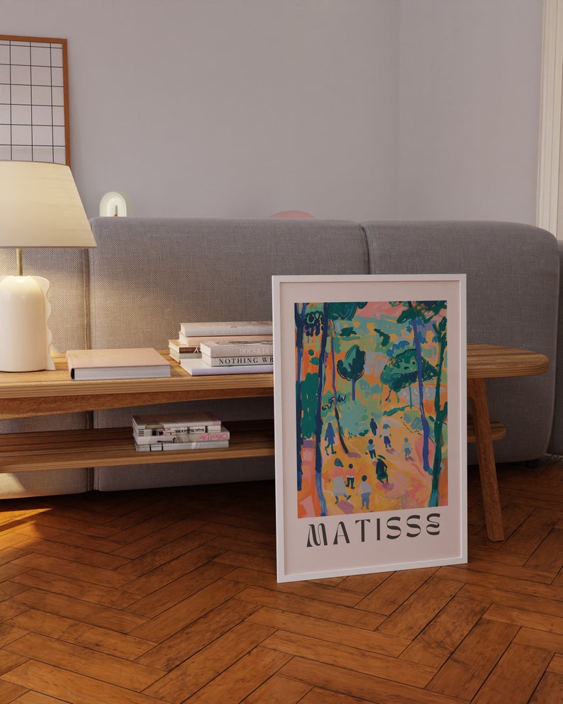 Henri Matisse Inspired Print With Frame, Artful Matisse Framed Poster ...