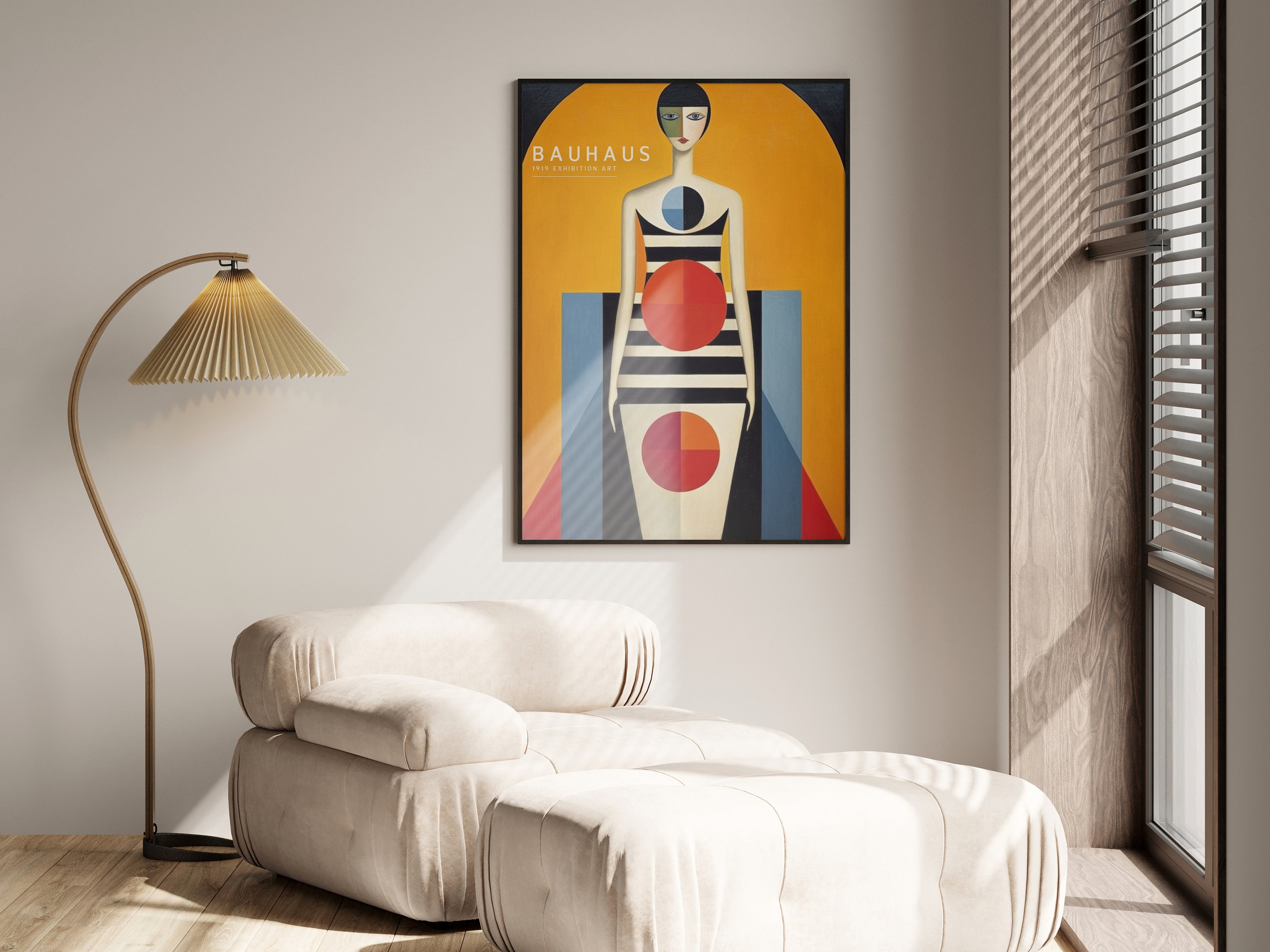 PICA Bauhaus Poster - Abstract Bauhaus Print | Mid Century Modern ...