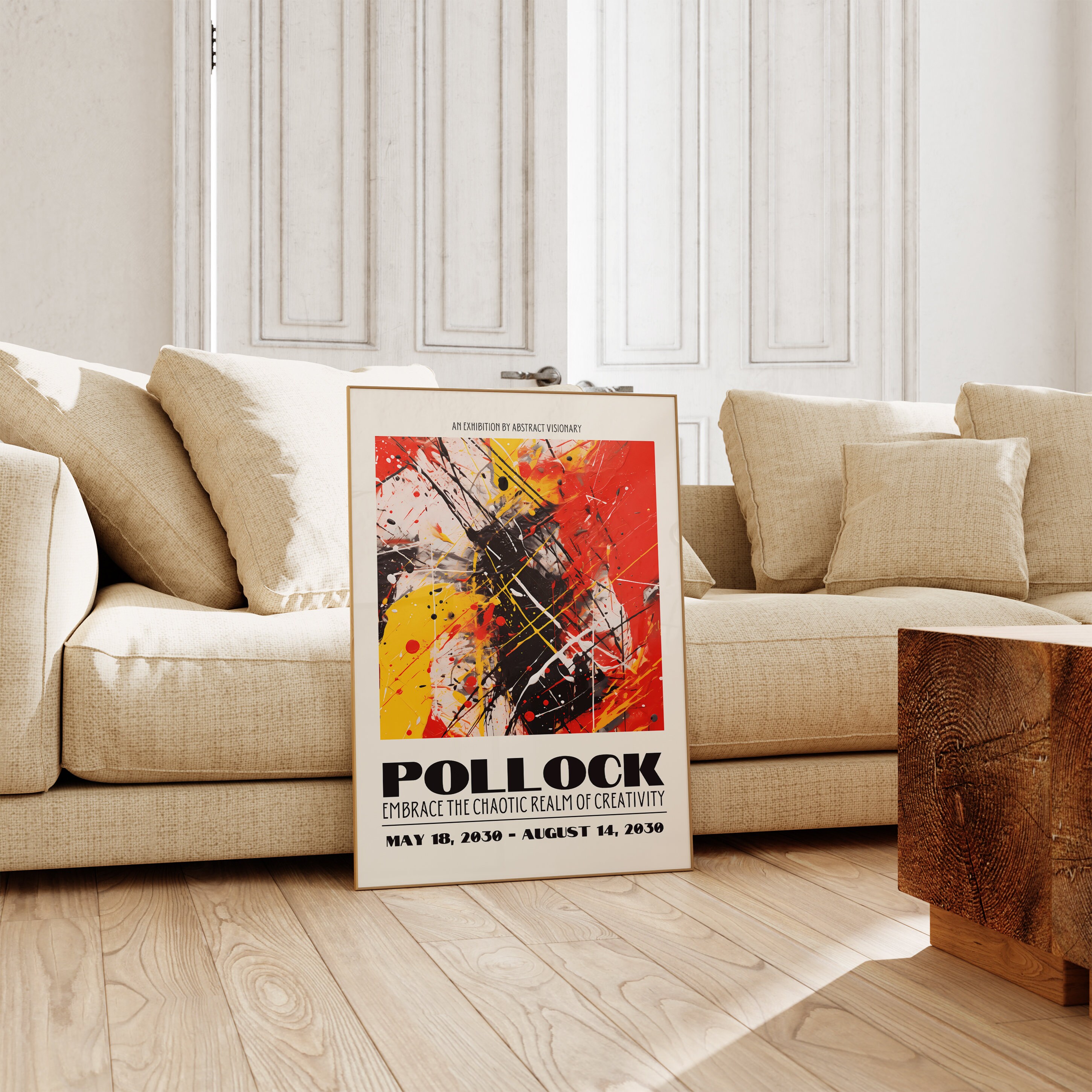 Jackson Pollock Poster - Trendy Wall Art, Modern Colorful Wall Art ...