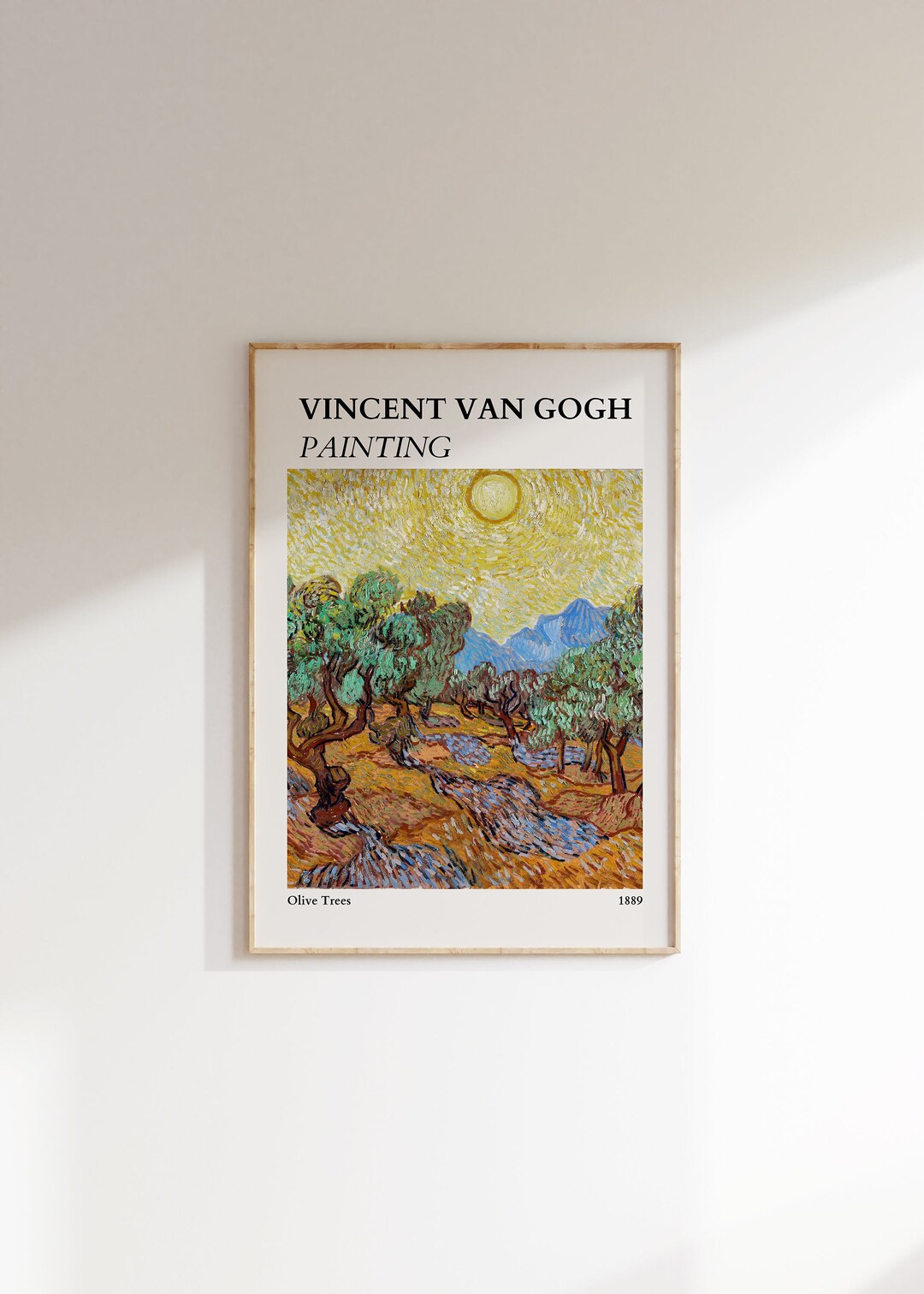 Vincent Van Gogh Poster - Modern Exhibition Wall Art, Van Gogh Print as ...