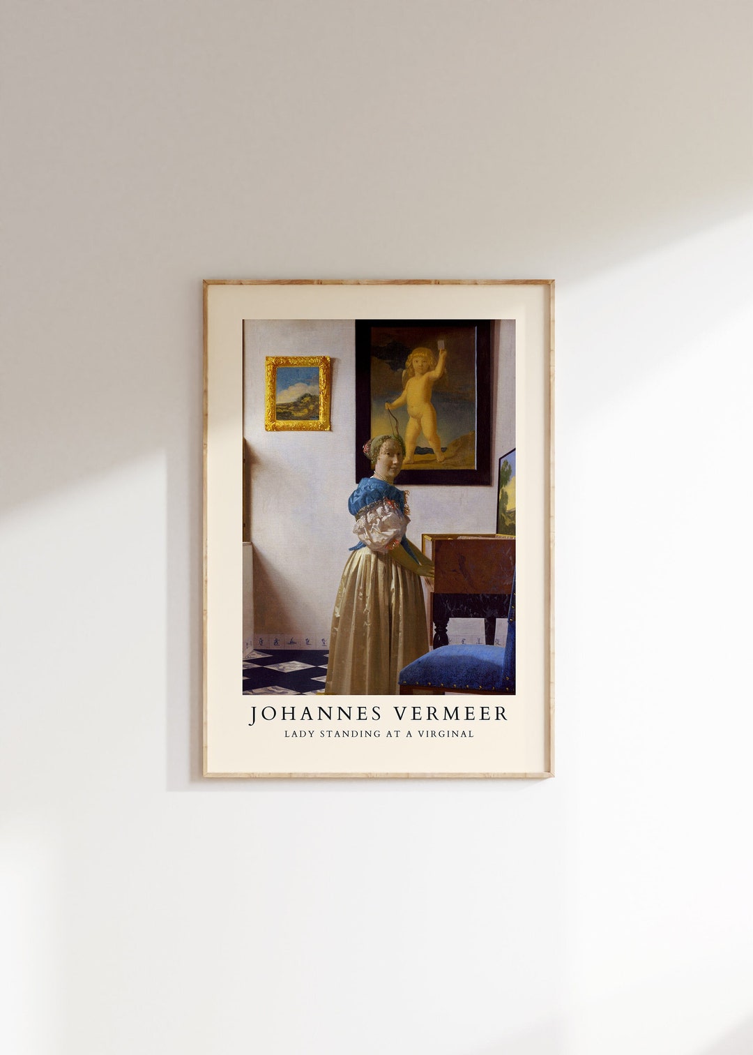 Johannes Vermeer Poster, Vintage Gallery Art Print, Vermeer Print ...