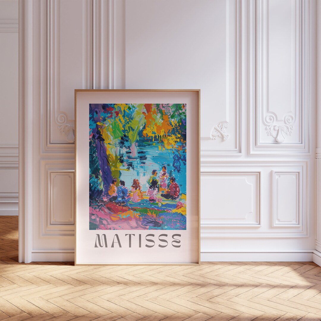 Henri Matisse Inspired Print With Frame, Artful Matisse Framed Poster ...