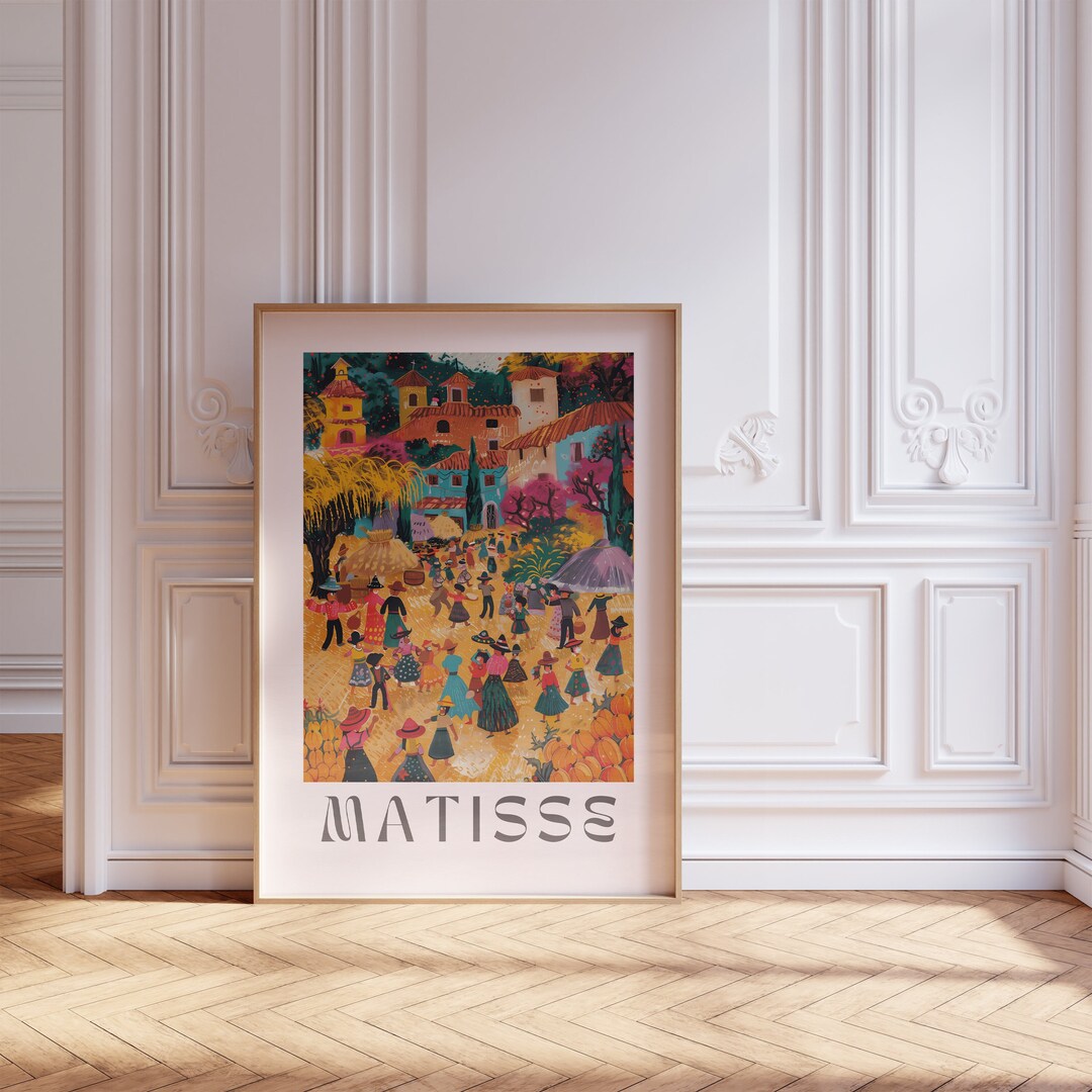 Henri Matisse Inspired Print With Frame, Artful Matisse Framed Poster ...