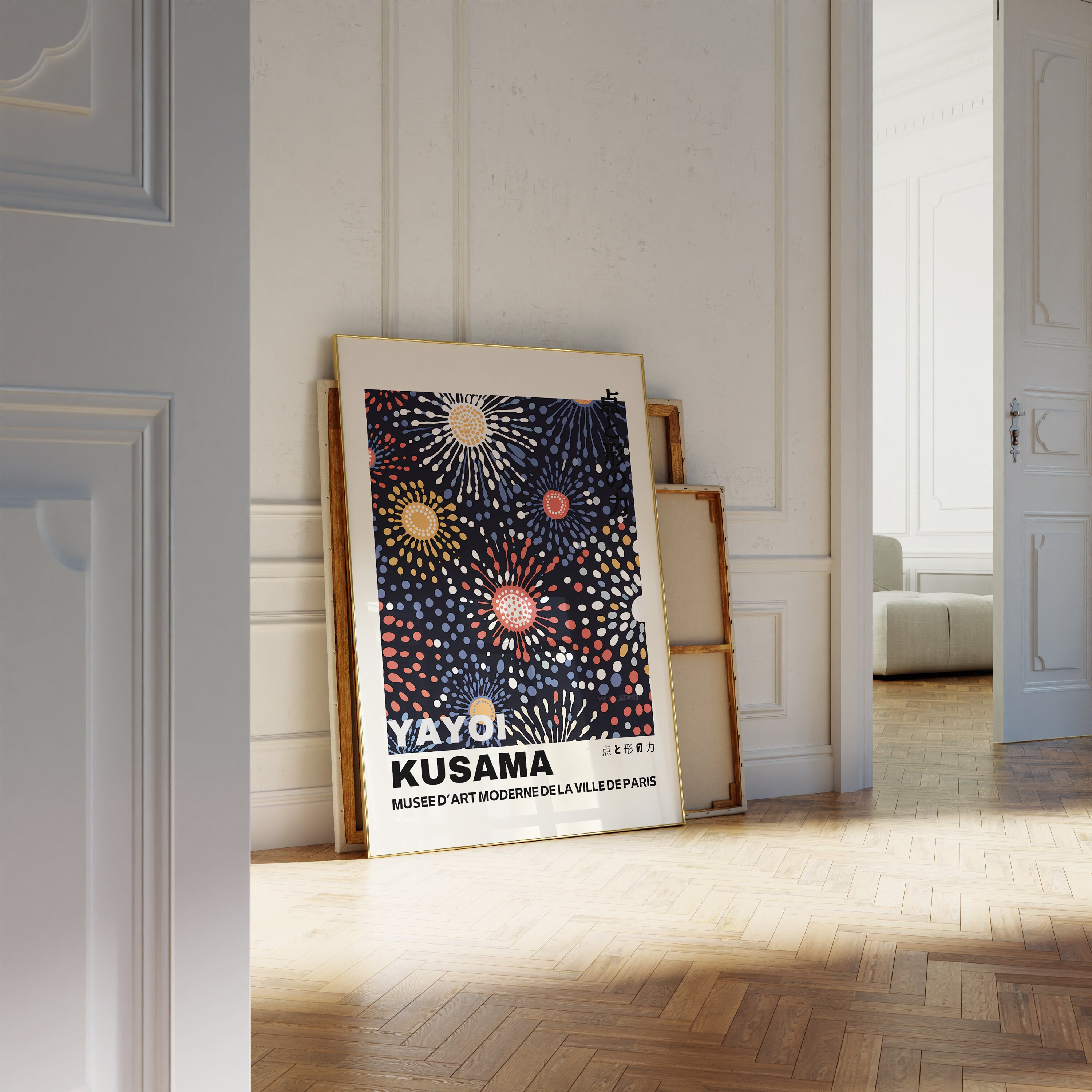 Yayoi Kusama Print - Abstract Yayoi Kusama Poster as Japanese Wall Art ...