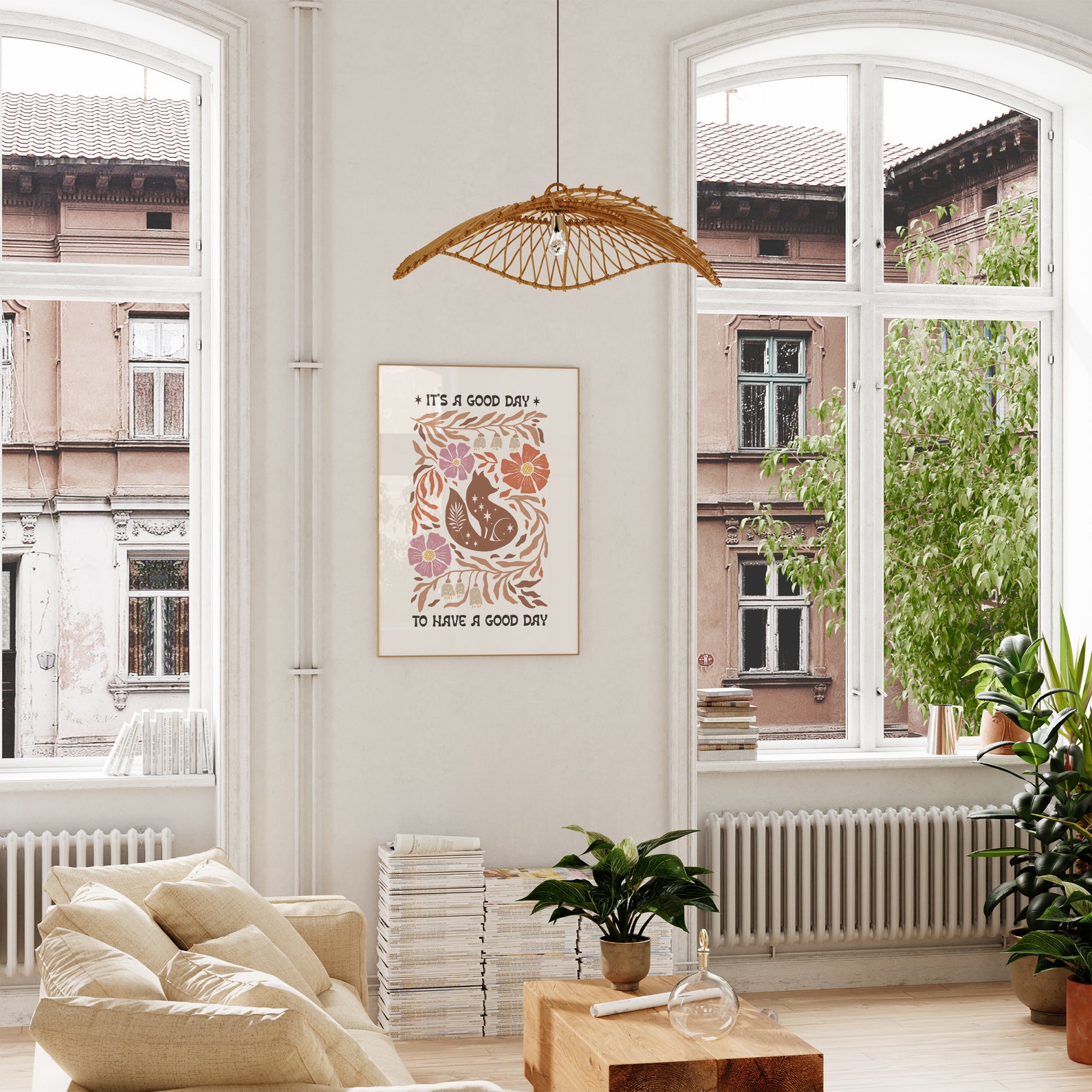 It's A Good Day to Have A Good Day - Boho Poster, Flower Market Print ...