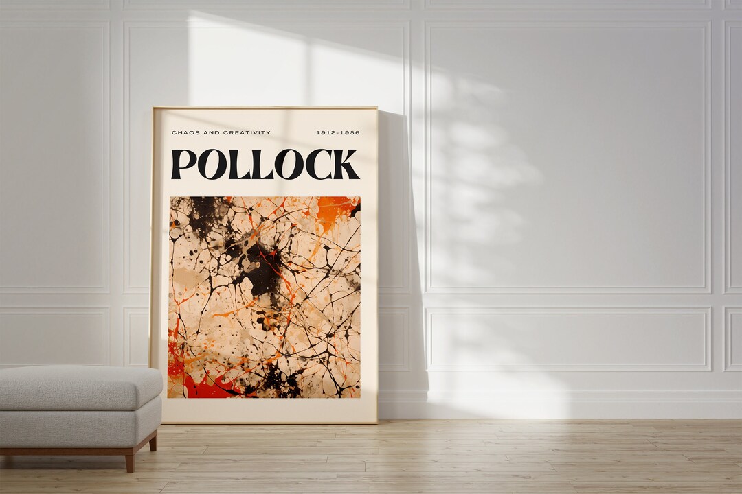 Jackson Pollock Poster - Trendy Wall Art, Modern Colorful Wall Art ...