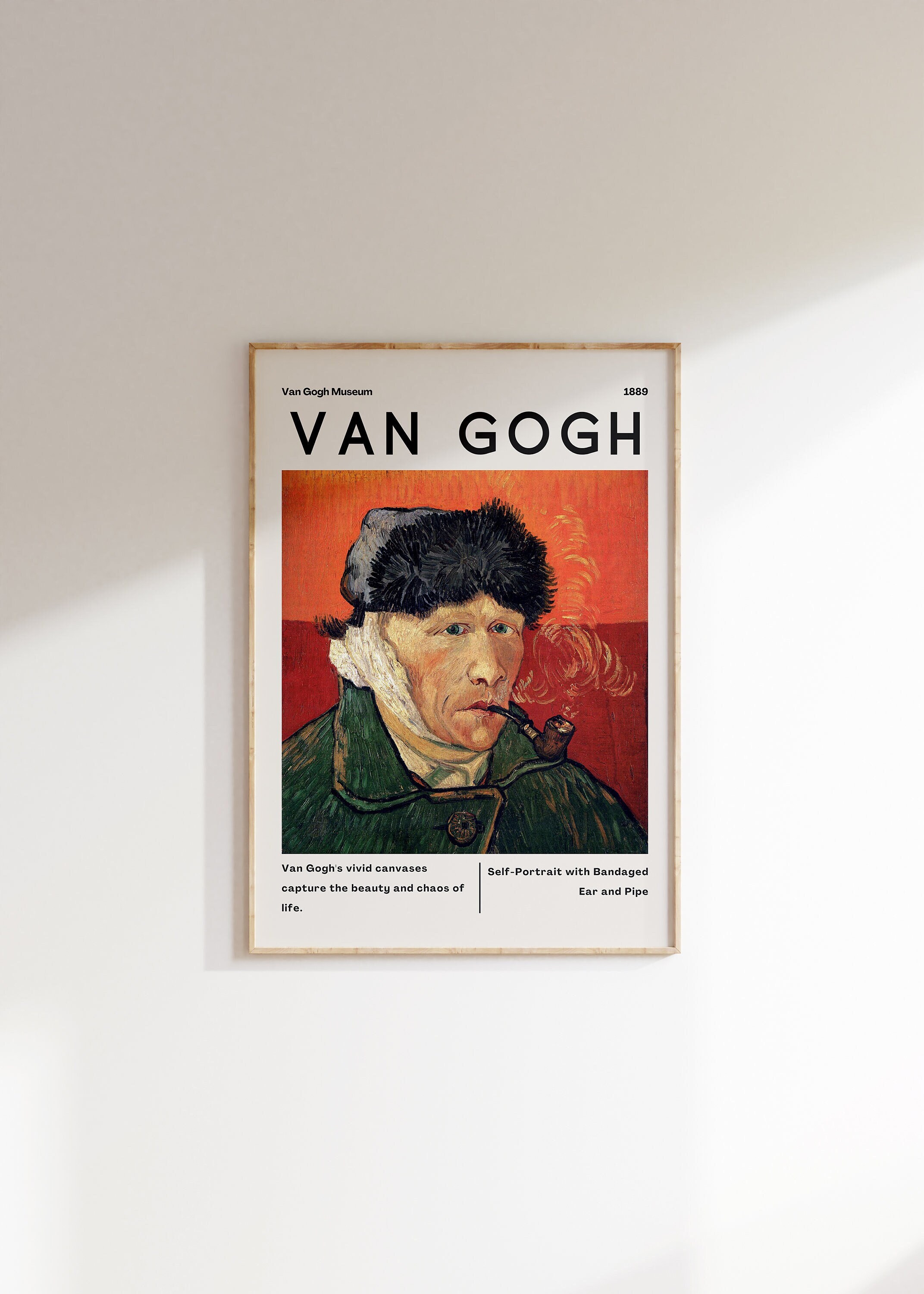 Vincent Van Gogh Poster - Modern Exhibition Wall Art, Van Gogh Print as ...