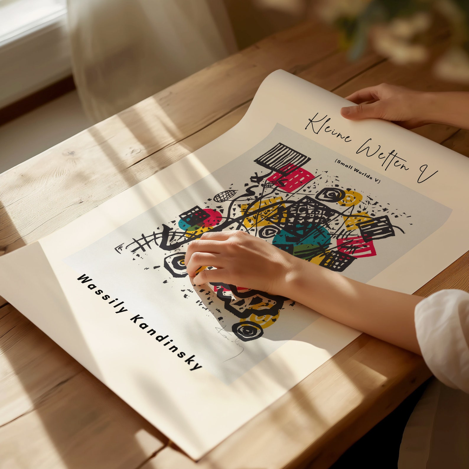 Wassily Kandinsky Poster - Vibrant Retro Office Print, Kleine Welten V ...