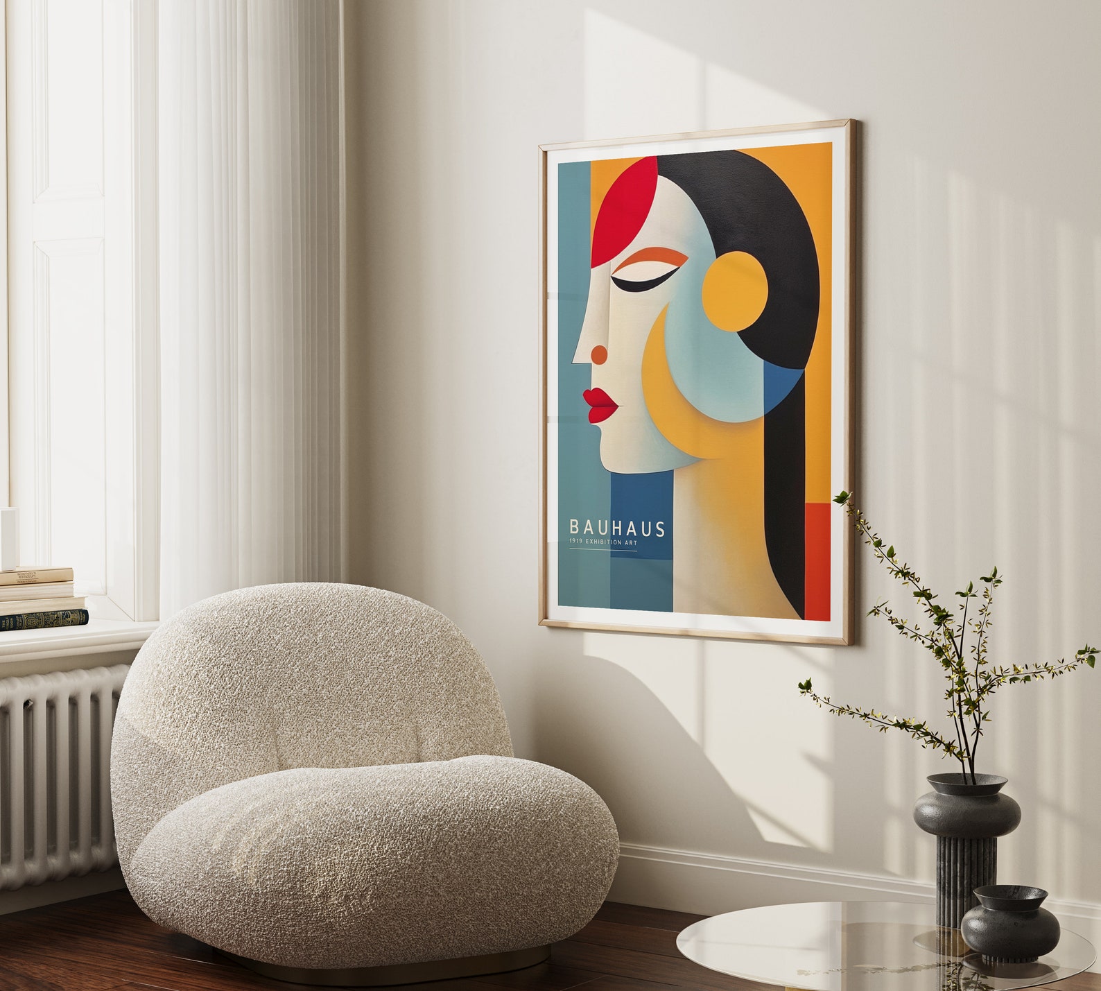 PICA Bauhaus Poster - Abstract Bauhaus Print | Mid Century Modern ...
