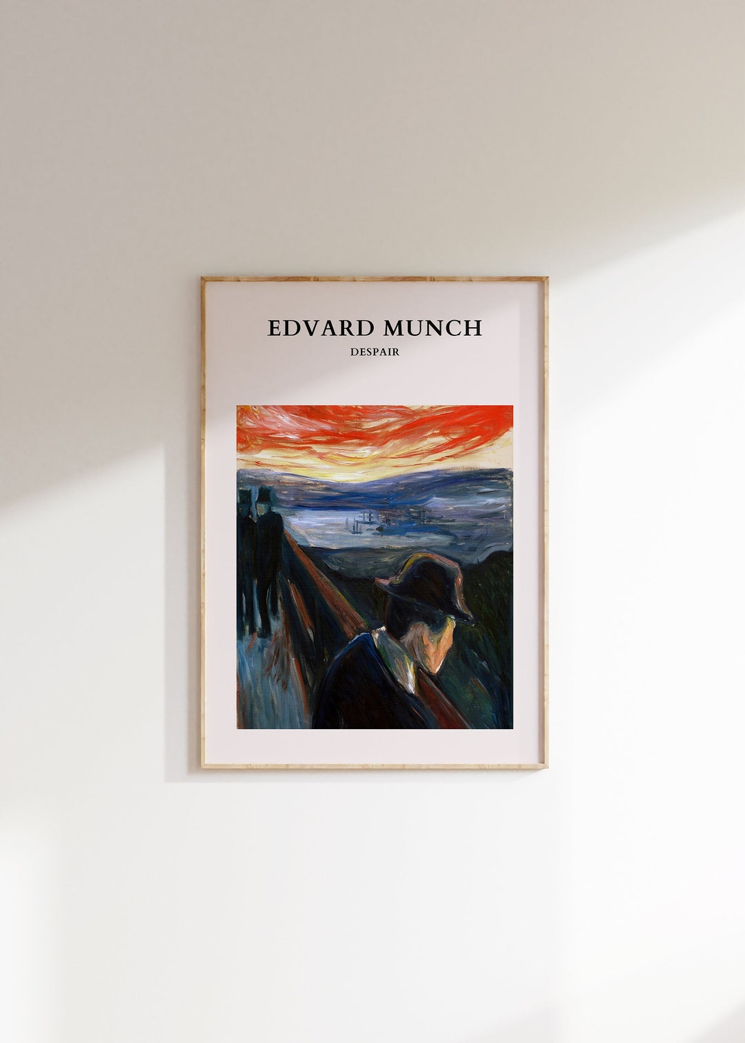 Edvard Munch Despair Poster, Edvard Munch Print, Exhibition Poster ...