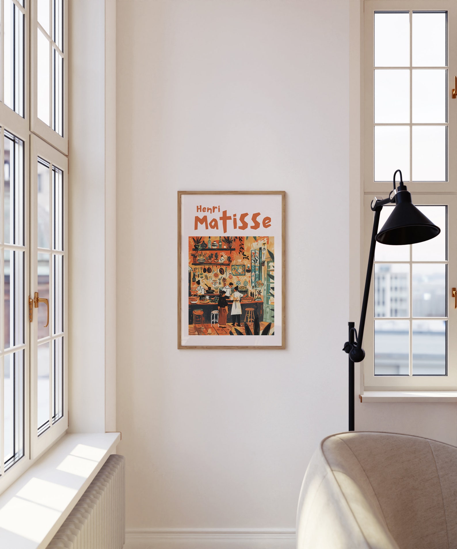 Henri Matisse Inspired Print With Frame, Matisse Art Print Livingroom ...