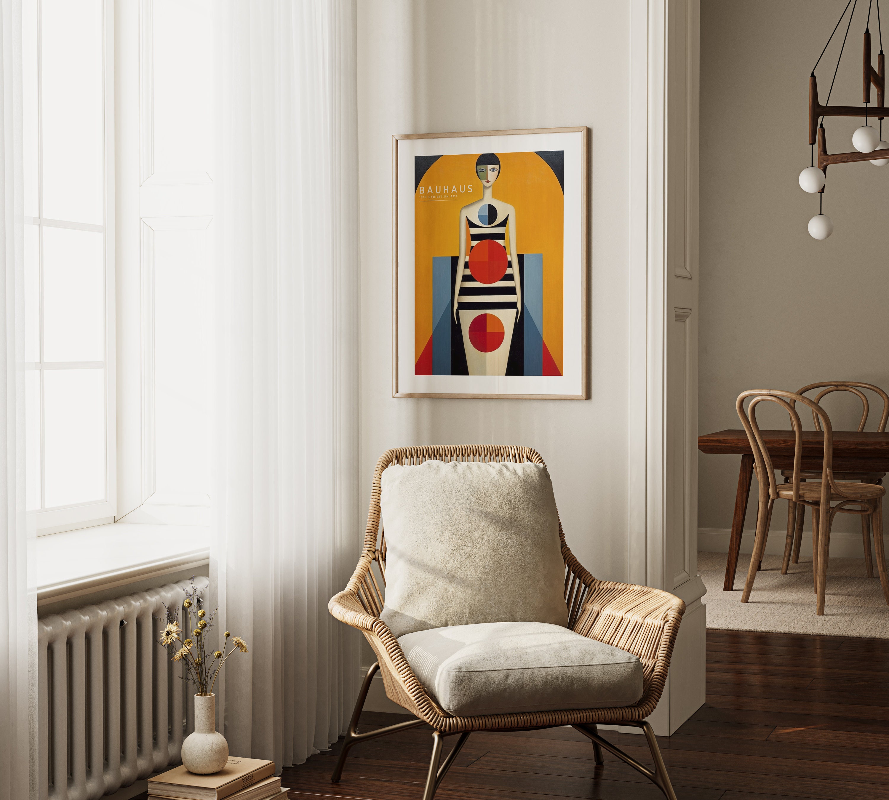 PICA Bauhaus Poster - Abstract Bauhaus Print | Mid Century Modern ...