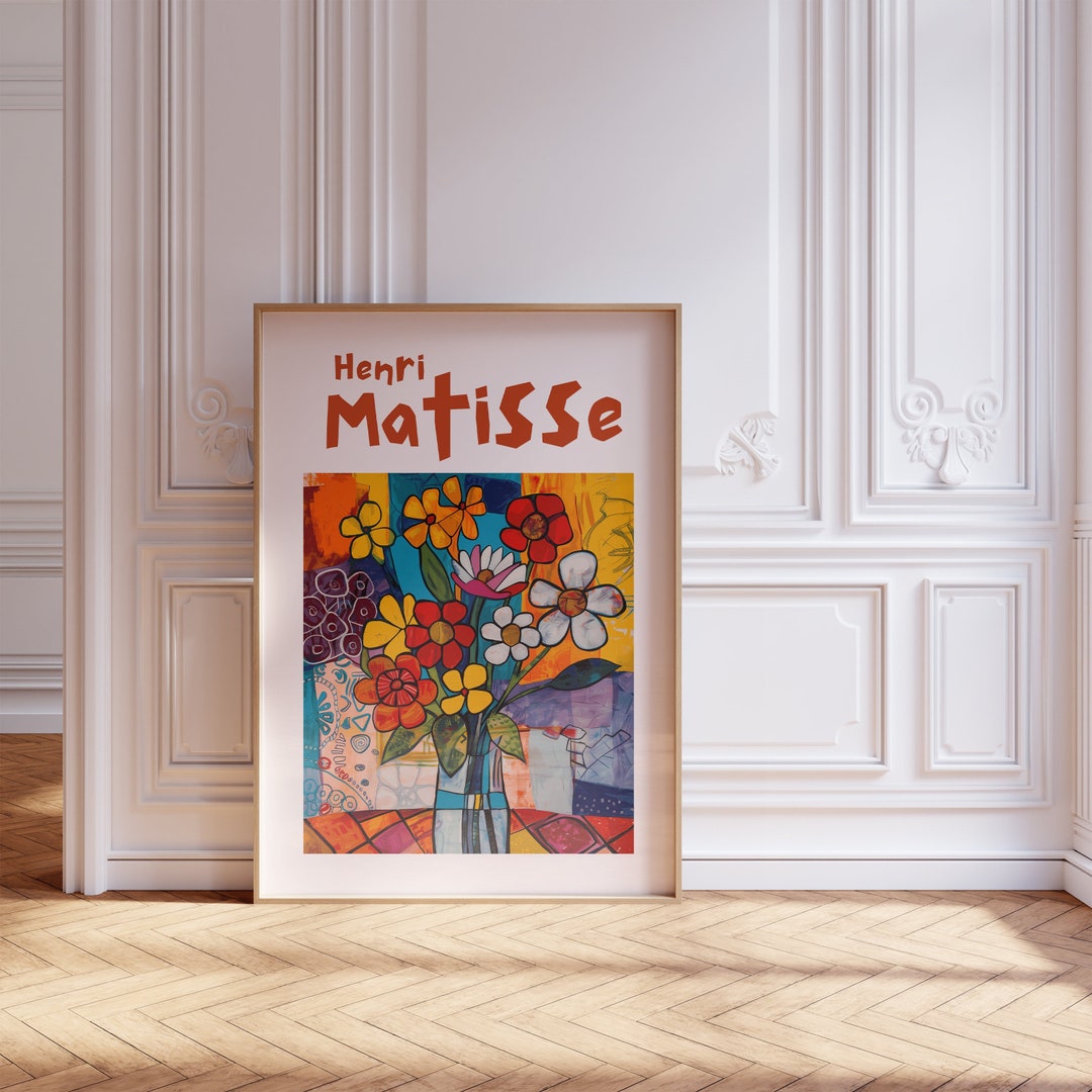 Henri Matisse Inspired Print With Frame, Artful Matisse Framed Poster ...