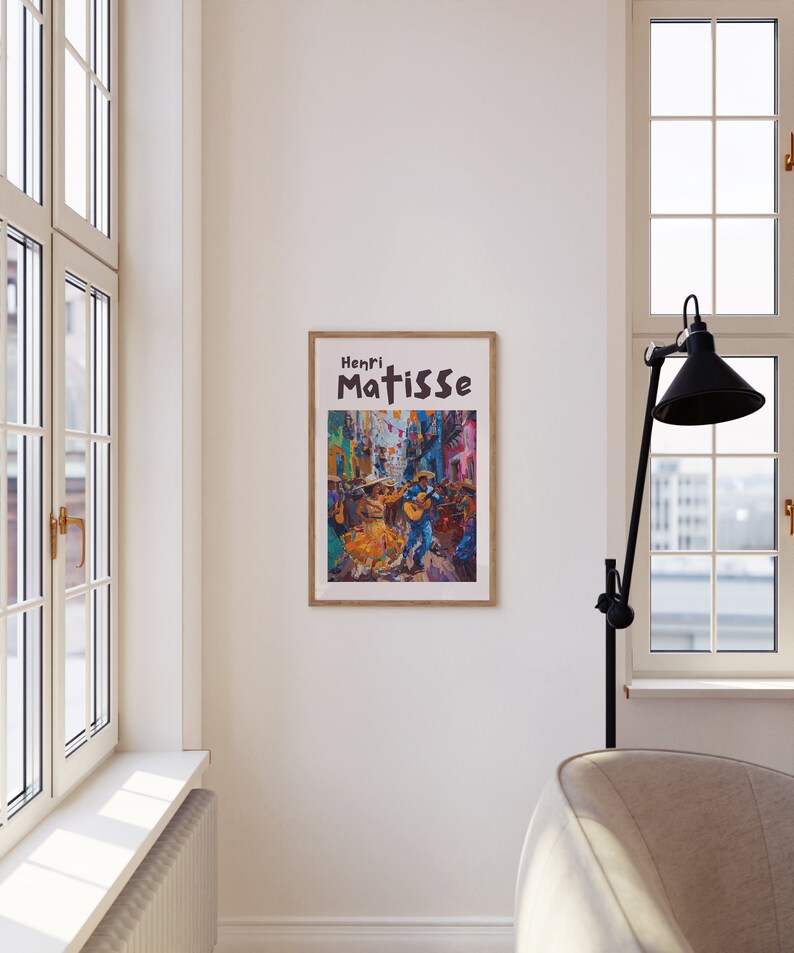 Henri Matisse Inspired Print With Frame, Artful Matisse Framed Poster ...