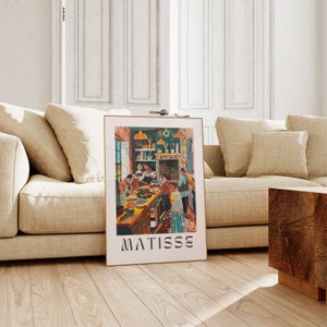 Henri Matisse Inspired Print With Frame, Matisse Art Print Livingroom ...