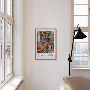 Henri Matisse Inspired Print With Frame, Matisse Art Print Livingroom ...