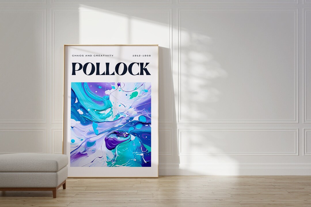 Jackson Pollock Poster - Trendy Wall Art, Modern Colorful Wall Art ...