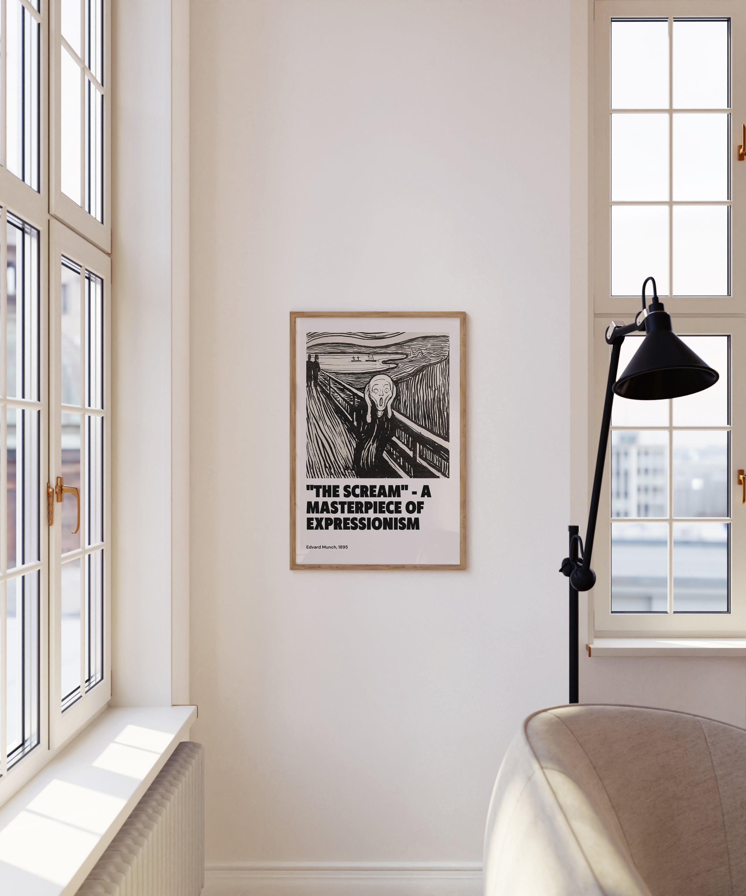 Edvard Munch the Scream Poster, Edvard Munch Print, Exhibition Poster ...