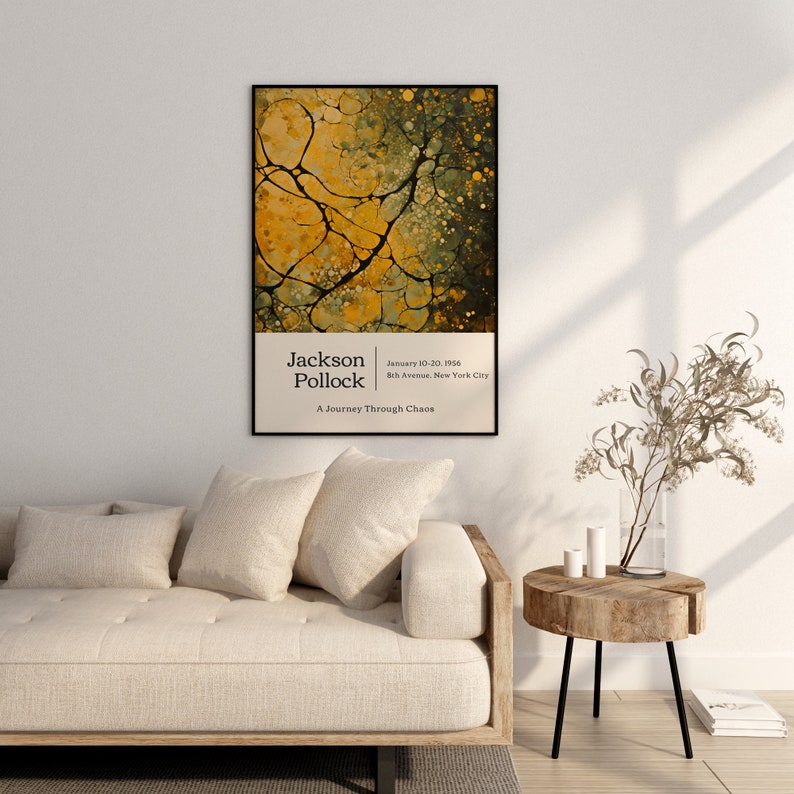 Jackson Pollock Poster - Trendy Wall Art, Modern Colorful Wall Art ...