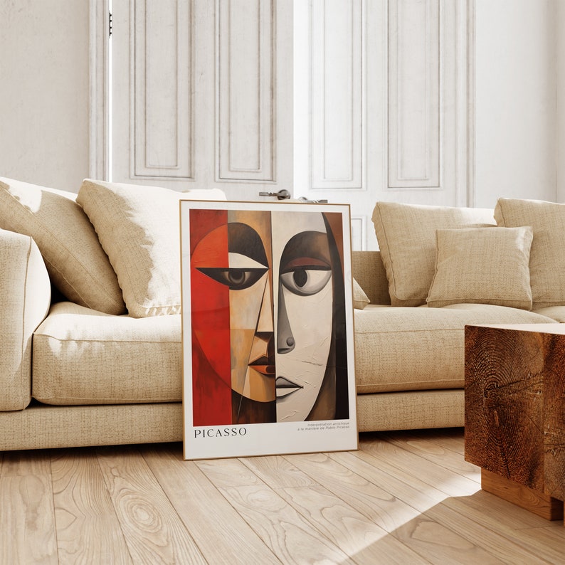 Pablo Picasso Poster, Abstract Vintage Art Print, Minimalist Gift Idea ...