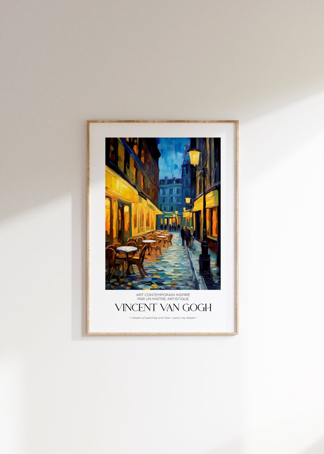 Vincent Van Gogh Poster - Modern Exhibition Wall Art, Van Gogh Print as ...