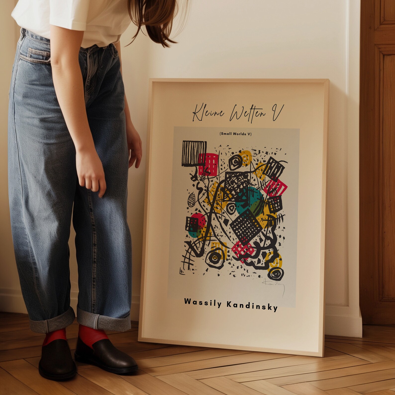 Wassily Kandinsky Poster - Vibrant Retro Office Print, Kleine Welten V ...