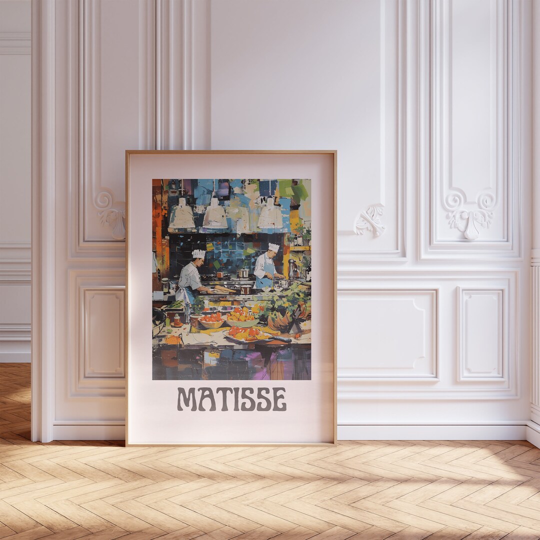 Henri Matisse Inspired Print With Frame, Matisse Art Print Livingroom ...