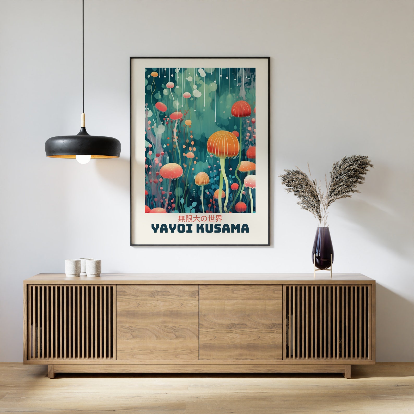 Yayoi Kusama Poster Abstract Yayoi Kusama Print Japandi - Etsy